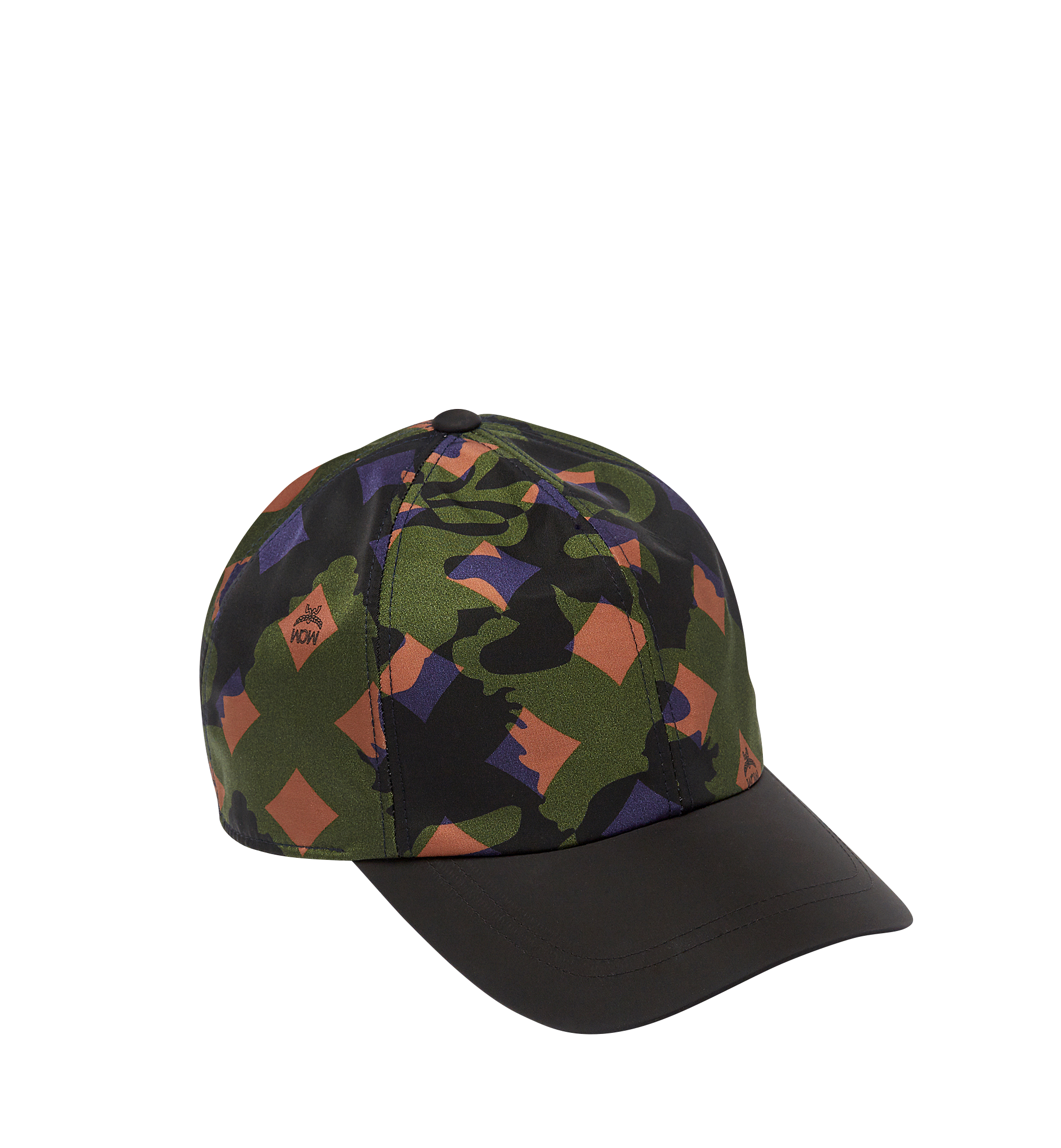 One Size Munich Lion Cap in Camo Nylon Green | MCM ®FR