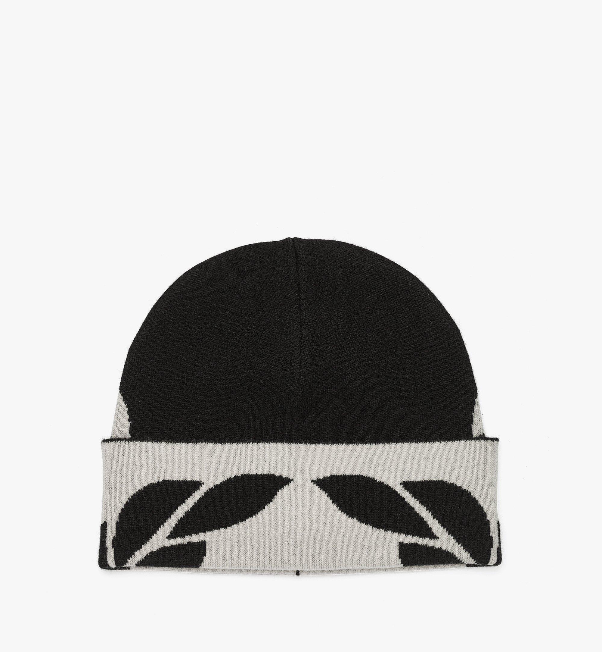 One Size Bonnet en jacquard à laurier Noir | MCM ®CA