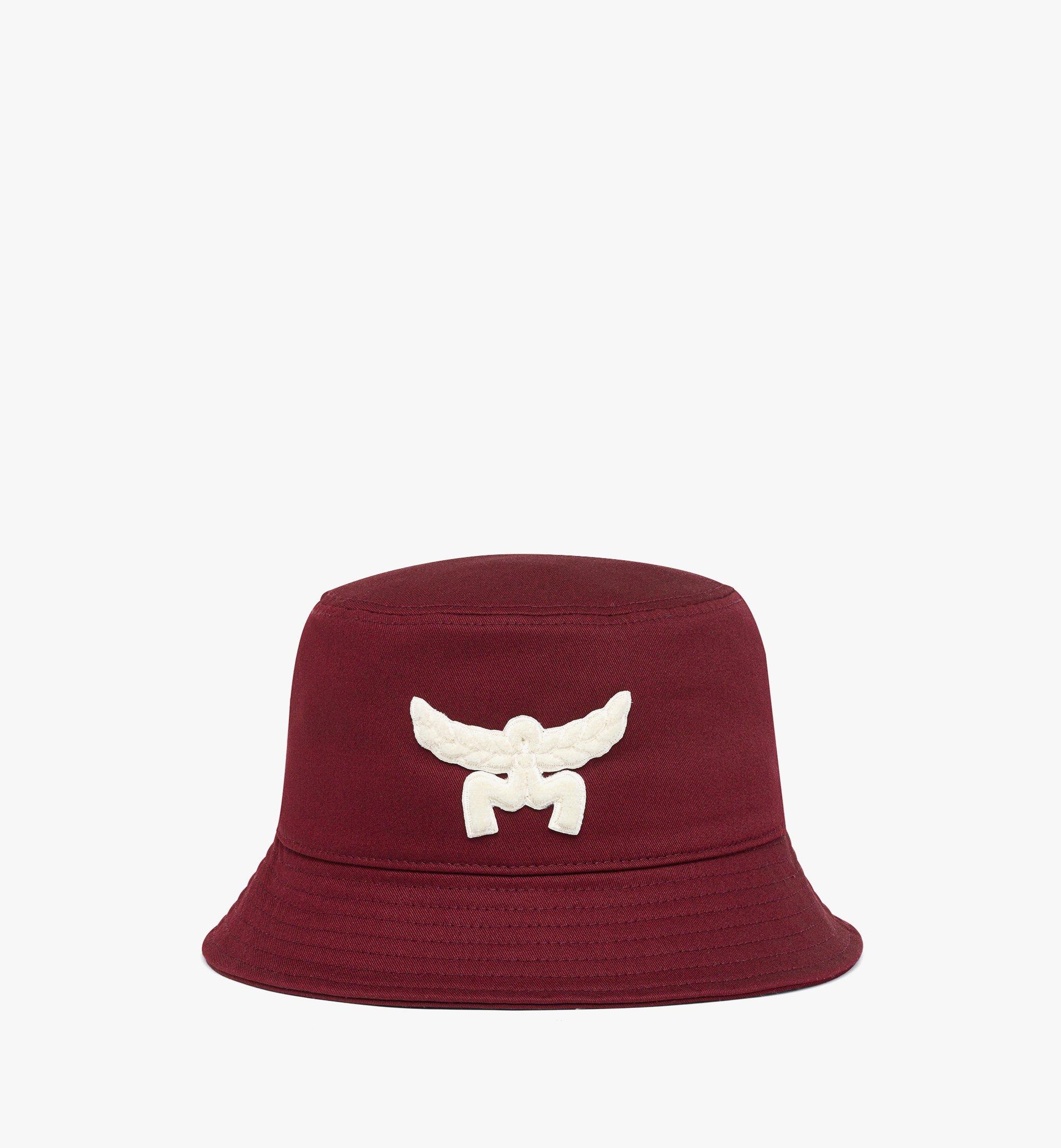 Medium / 58cm / 22.8" Essential Logo Bucket Hat in Cotton Twill Red ...