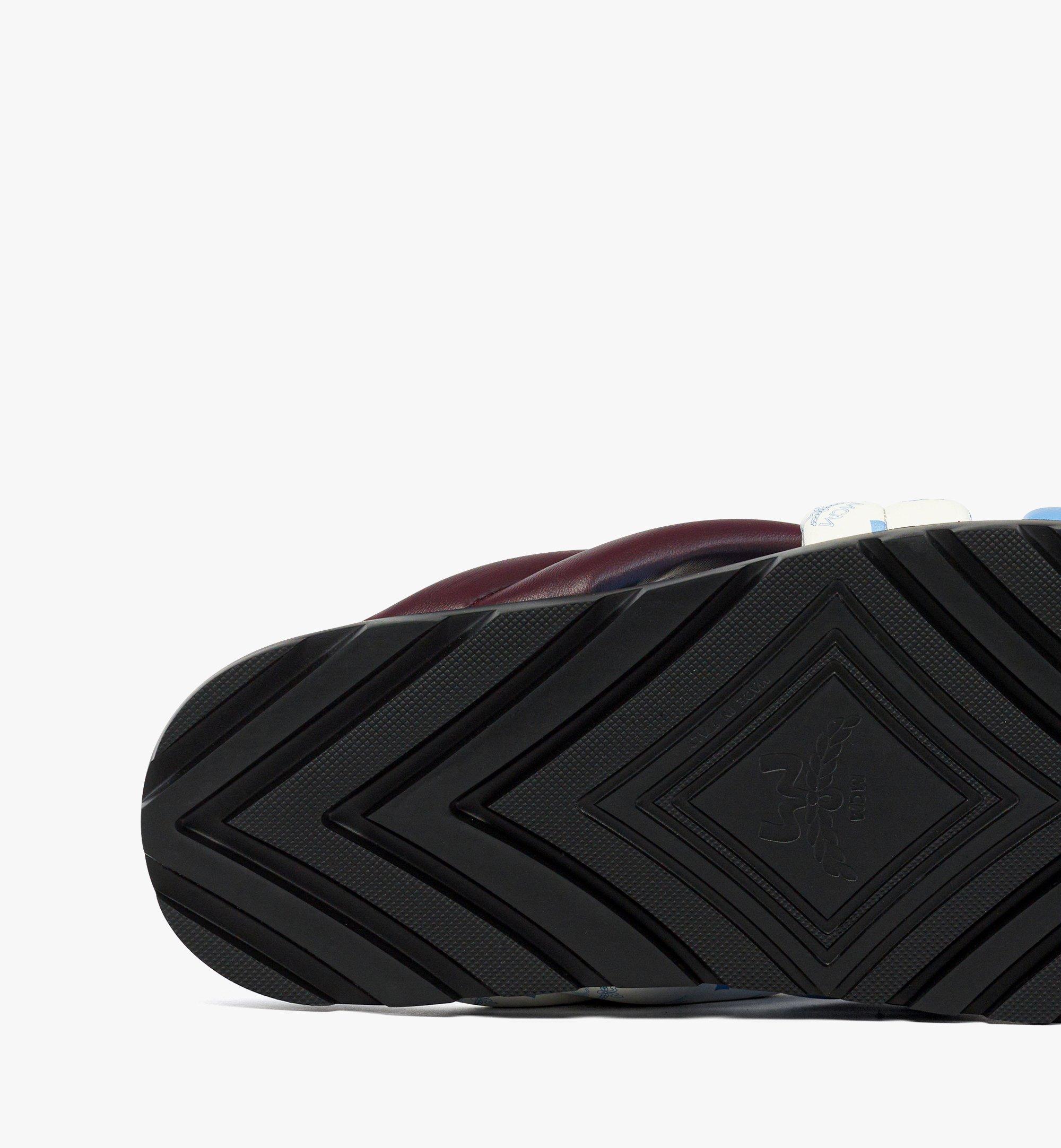 41 IT Monogram Cross Sandals in Lamb Leather Purple | MCM ®US