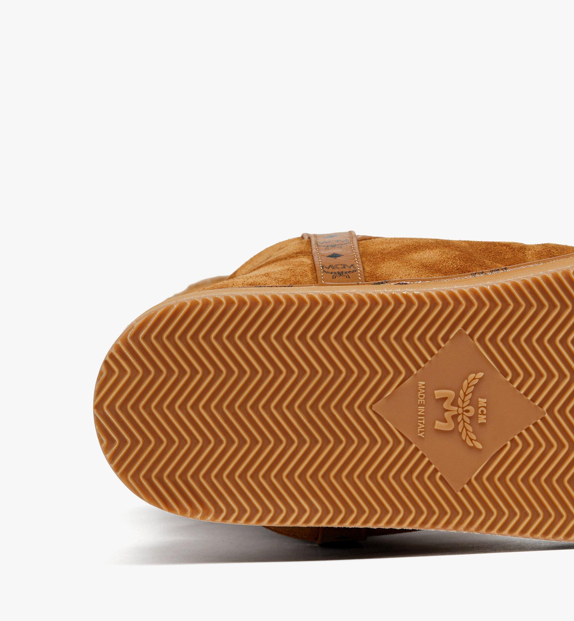 36 IT Boots in Calfskin Suede Leather Cognac | MCM ®HK