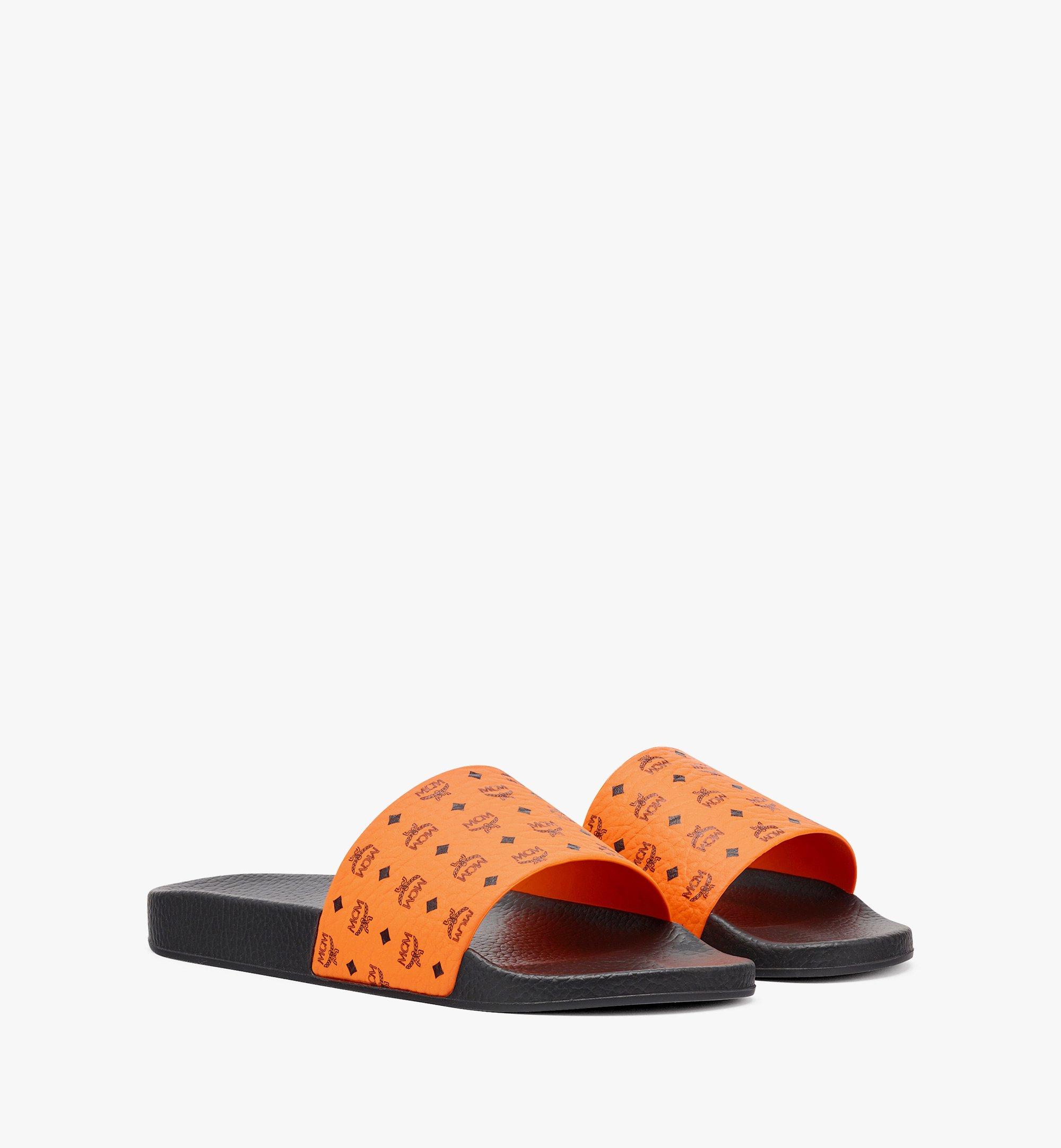 43 IT Men’s Visetos Rubber Slides Orange | MCM ®CN