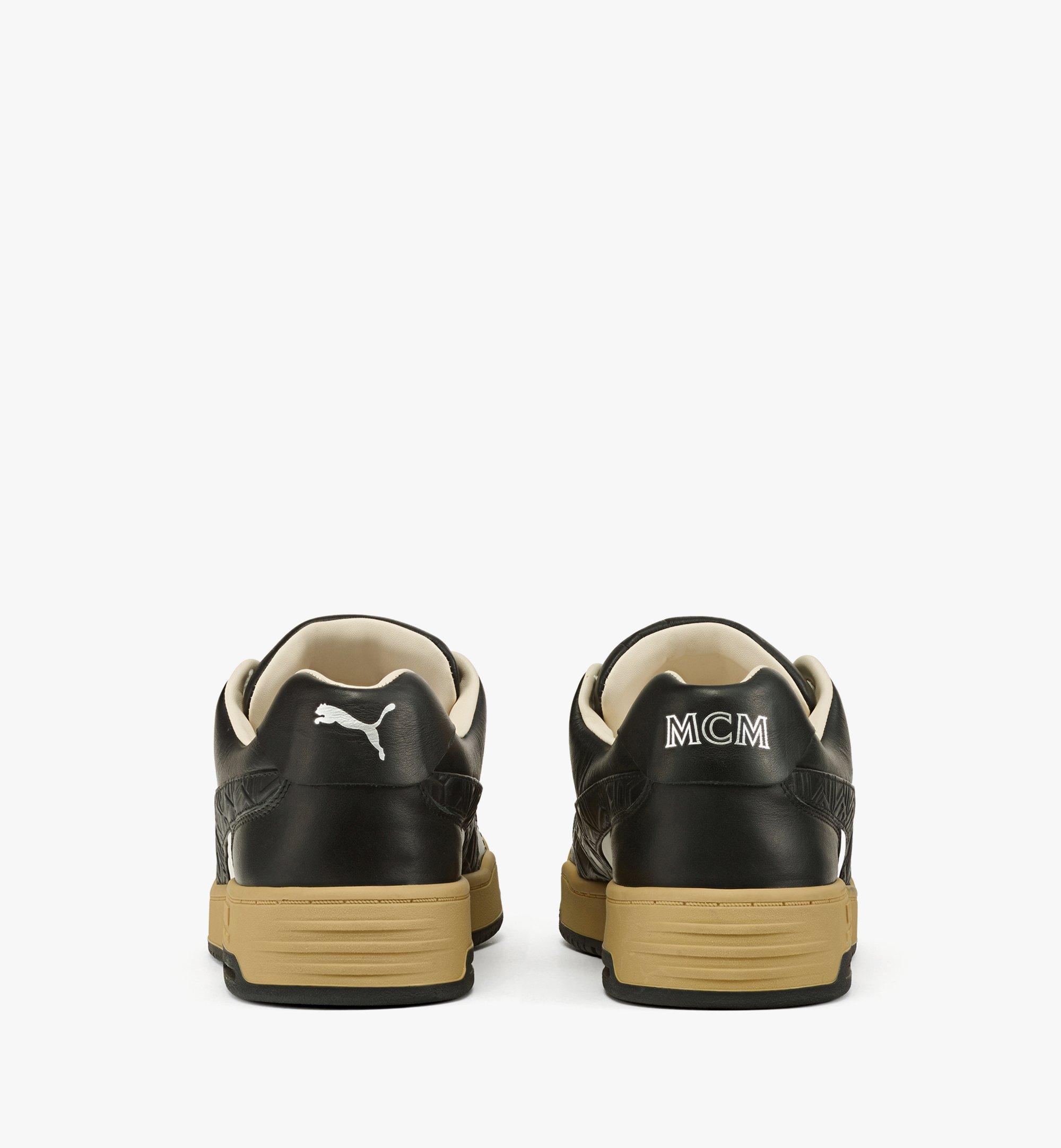 44.5 EU / M11 US MCM x PUMA Slipstream Sneakers in Cubic Leather Black | MCM ®CA