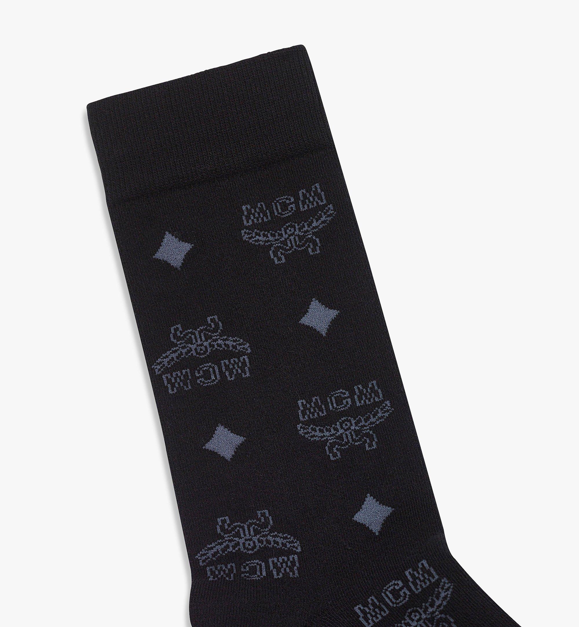 Medium-Large Monogram Knit Socks Black | MCM ®US