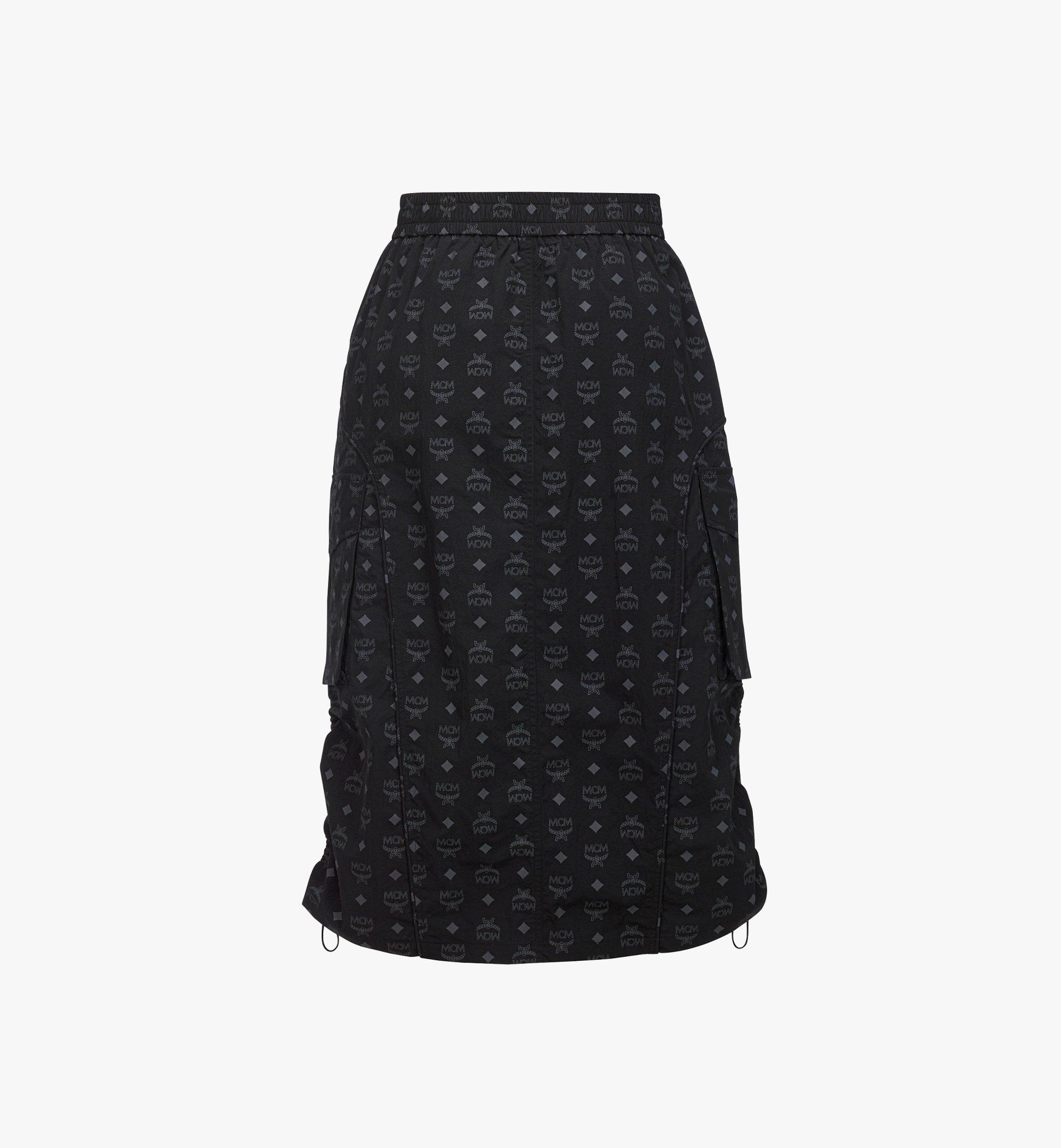 Large Monogram Midi Skirt in ECONYL® Black | MCM ®US