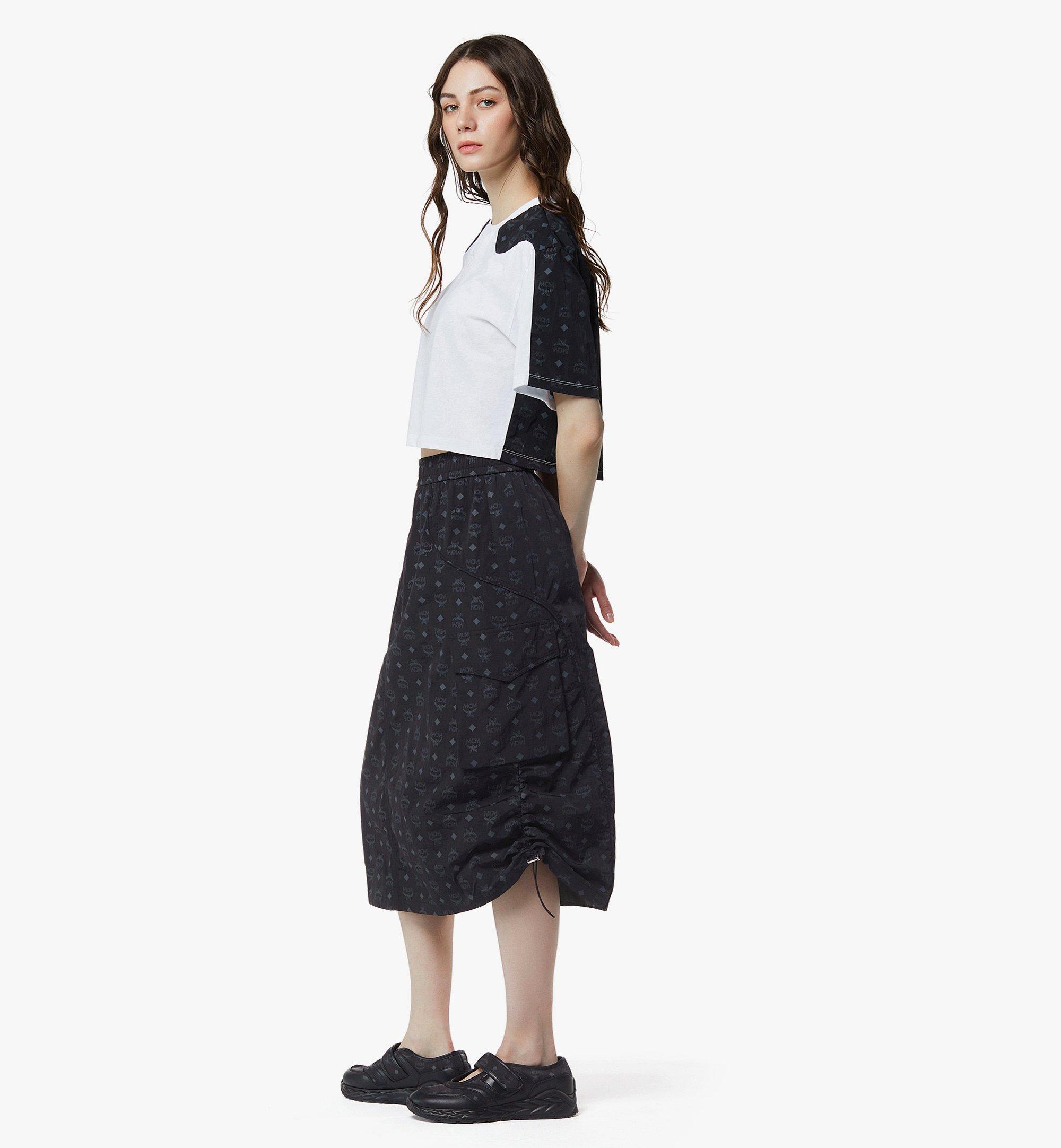 Small Monogram Midi Skirt in ECONYL® Black | MCM ®US