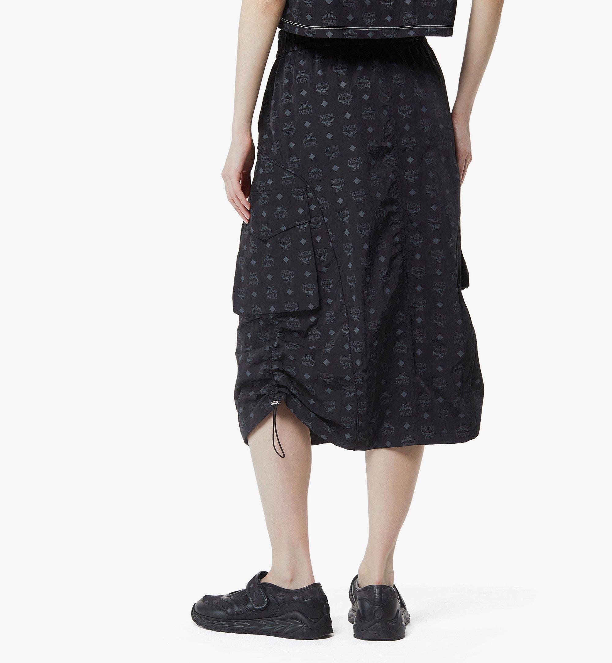 Small Monogram Midi Skirt in ECONYL® Black | MCM ®US