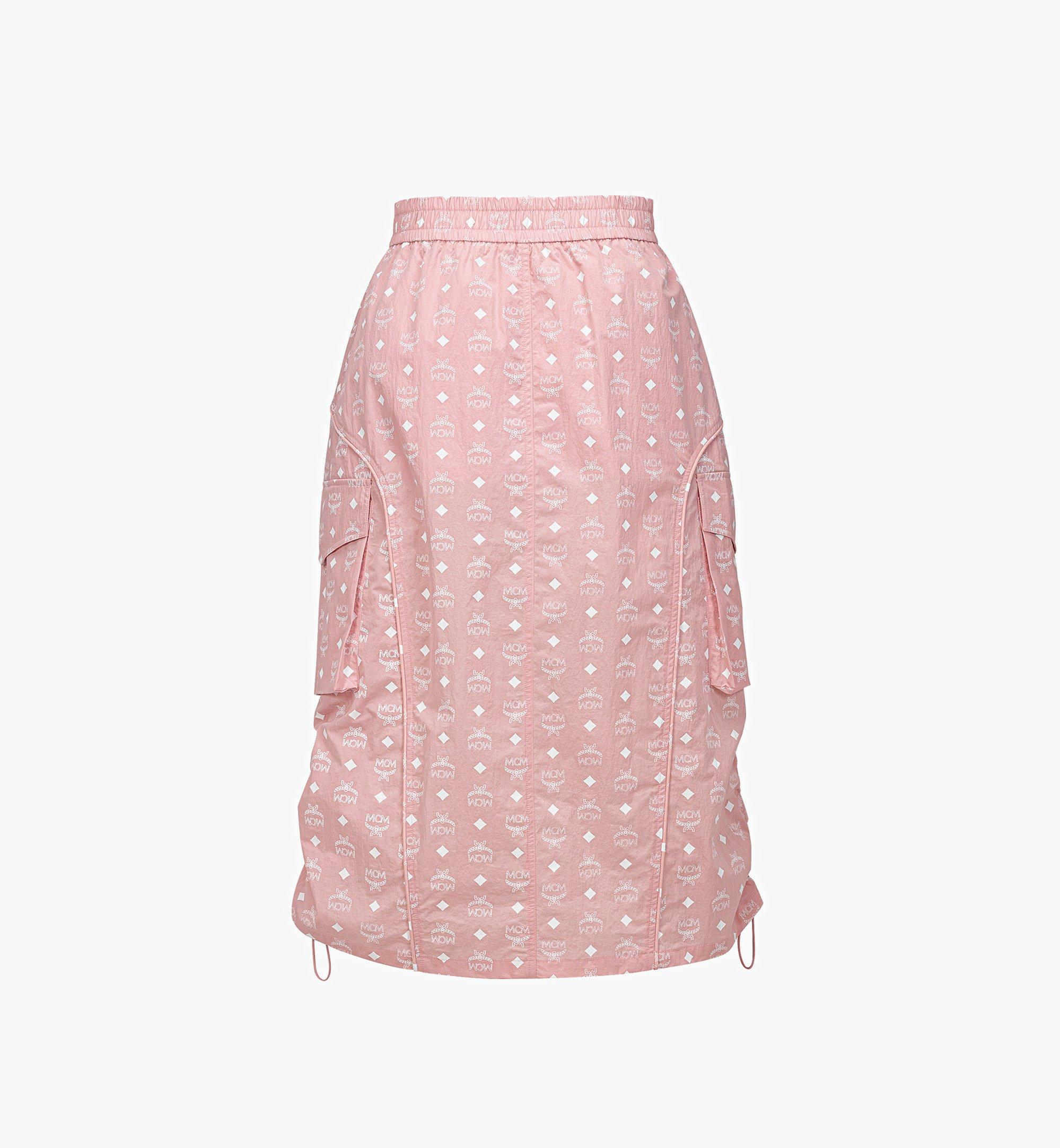 Small Monogram Midi Skirt in ECONYL® Pink | MCM ®US