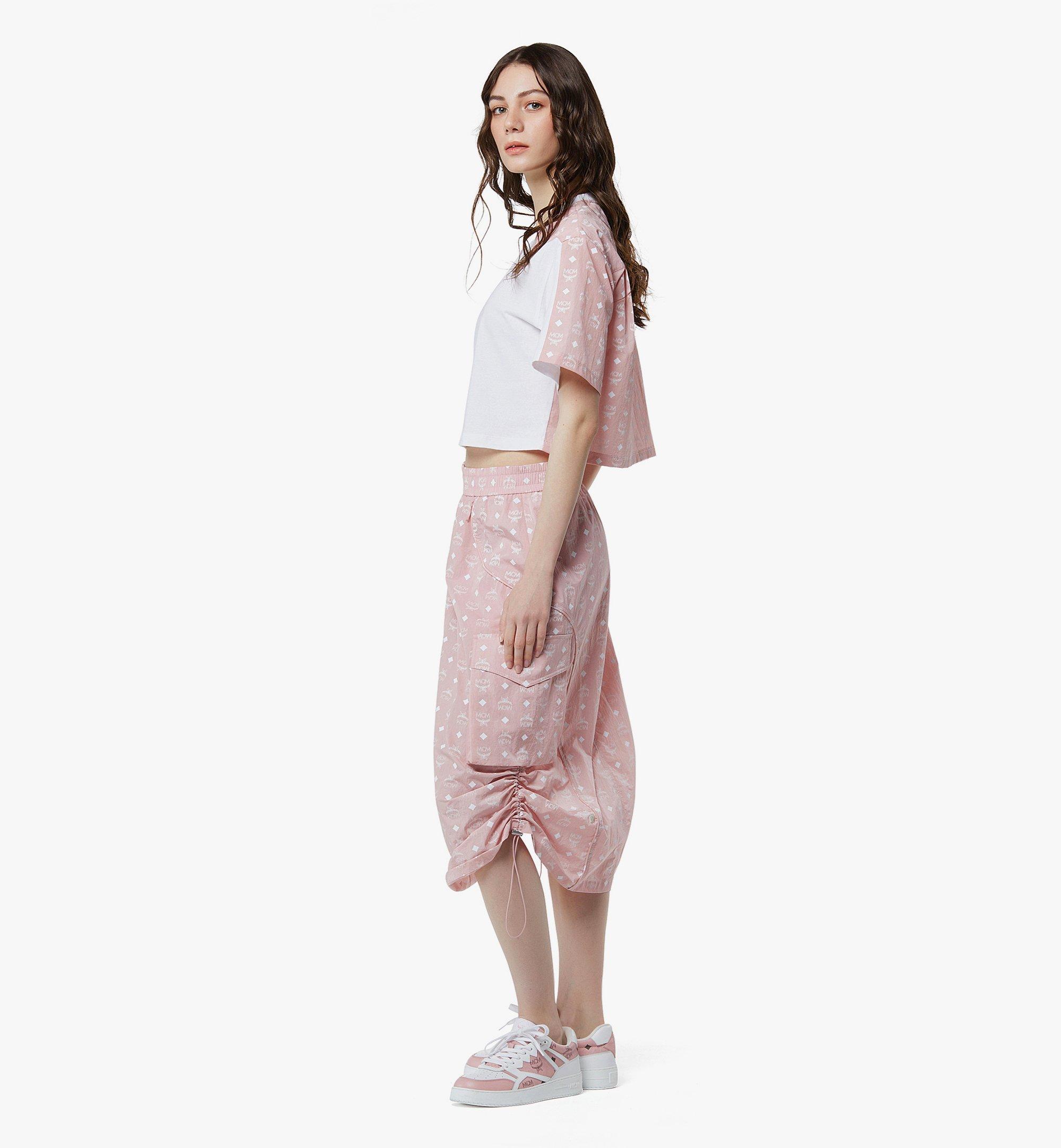 Small Monogram Midi Skirt in ECONYL® Pink | MCM ®US