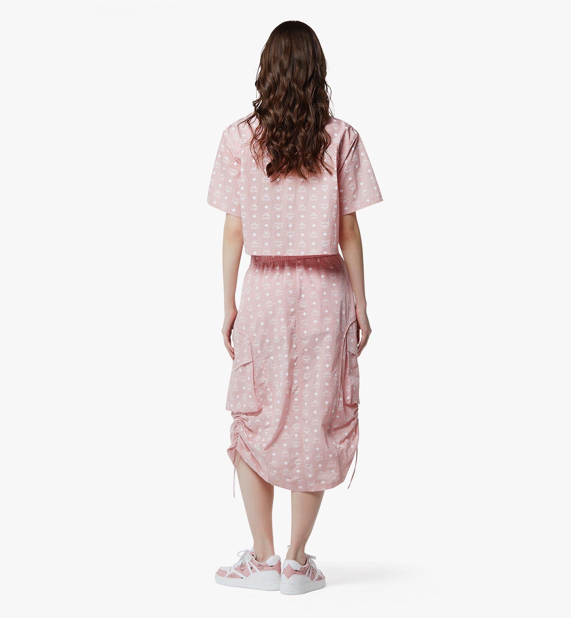 Small Monogram Midi Skirt in ECONYL® Pink | MCM ®US