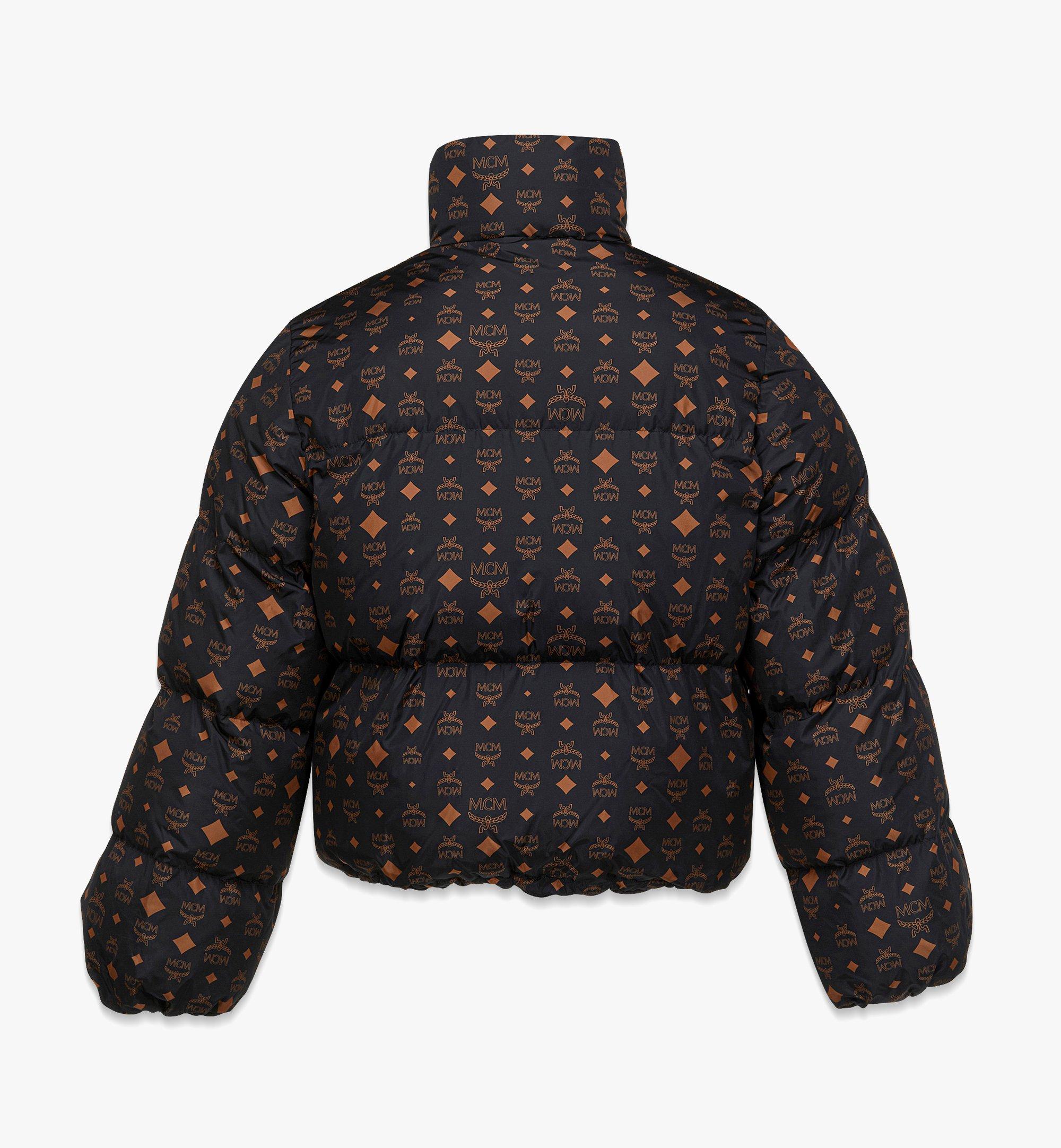 X-Large Monogram Print Puffer Jacket in Regenerated Nylon Black | MCM ®US