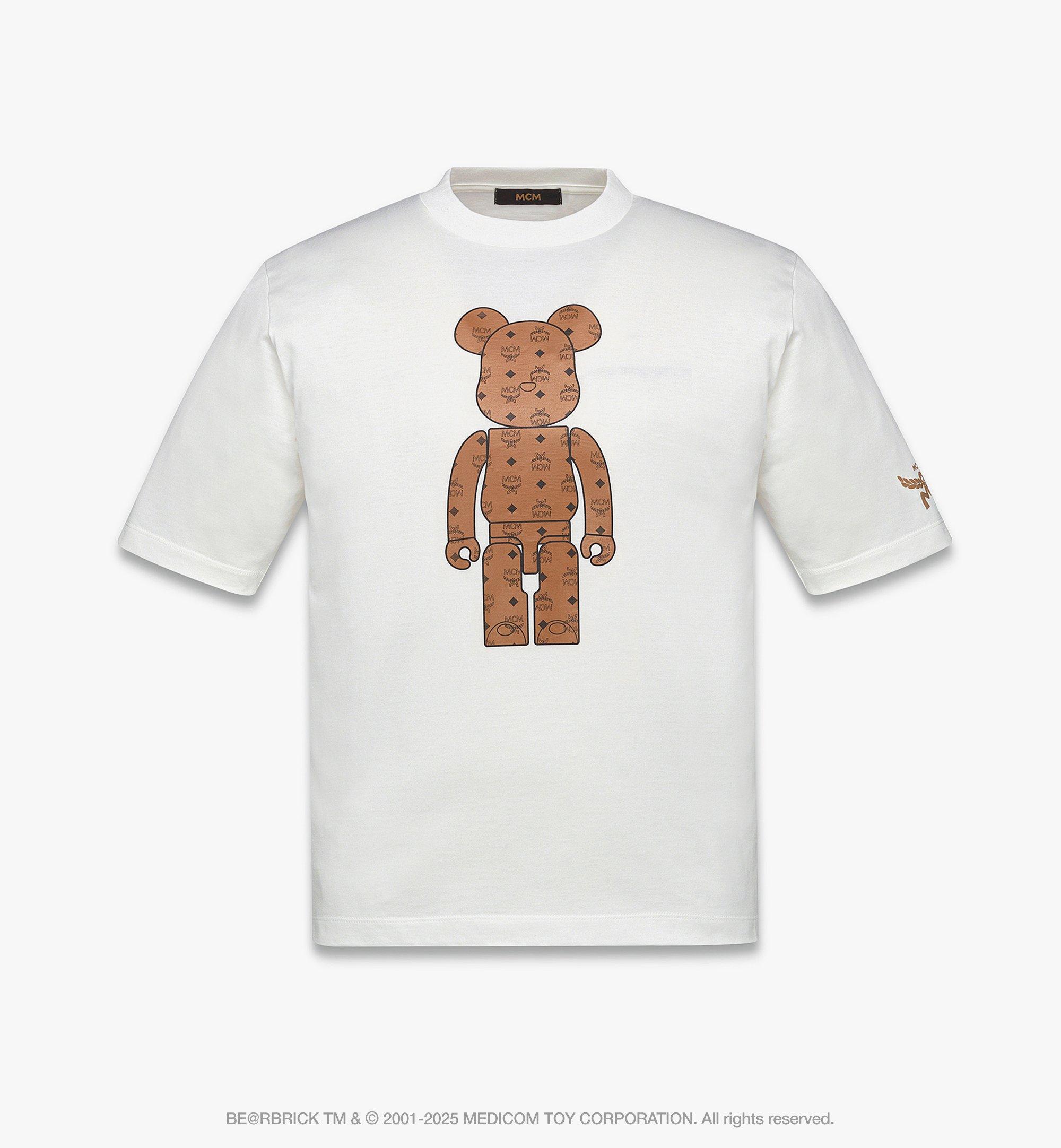 Large MCM X BE@RBRICK 400% Print T-Shirt White | MCM ®JP