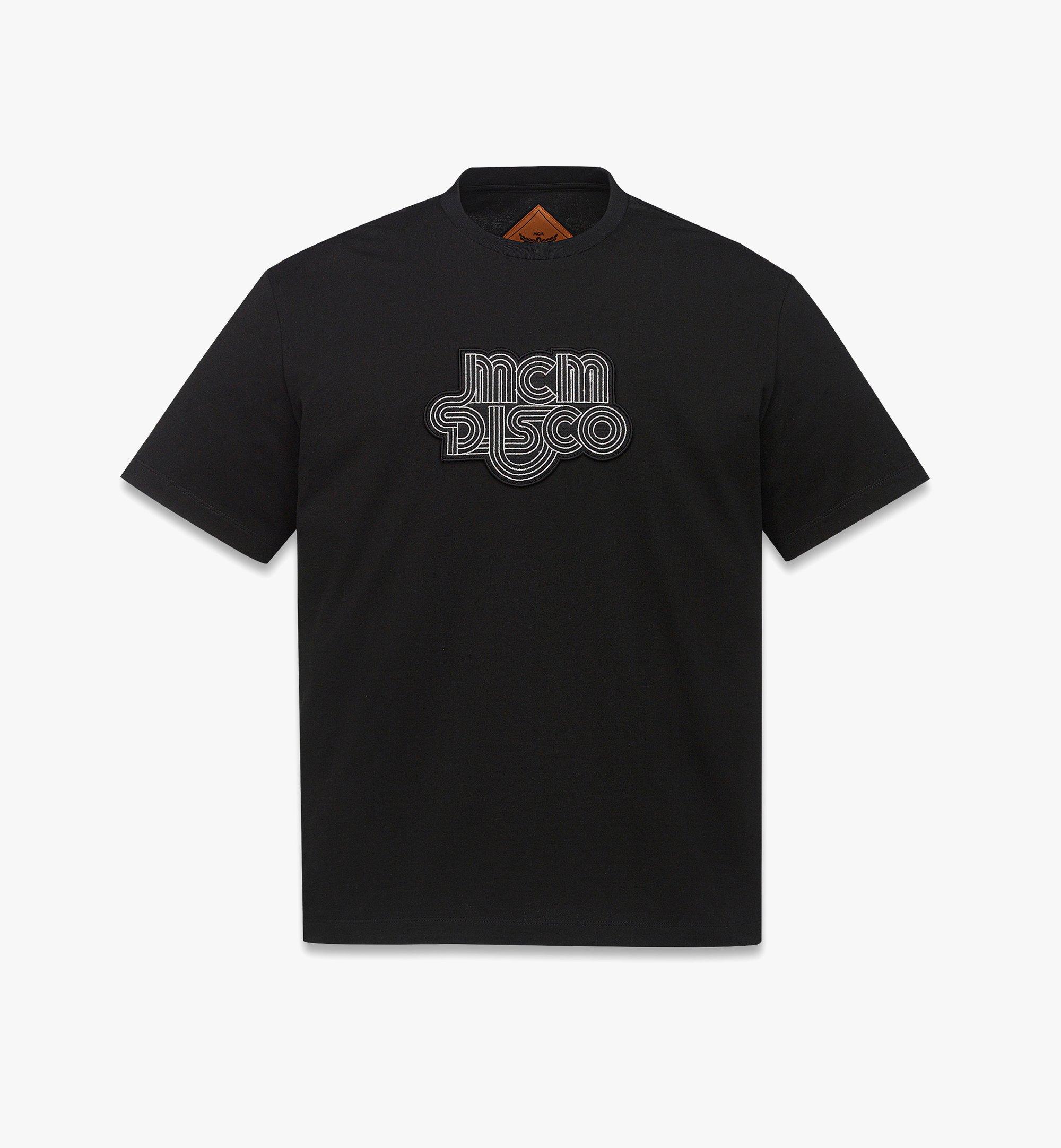 Large Disco Patch T-Shirt in Organic Cotton Black | MCM ®US