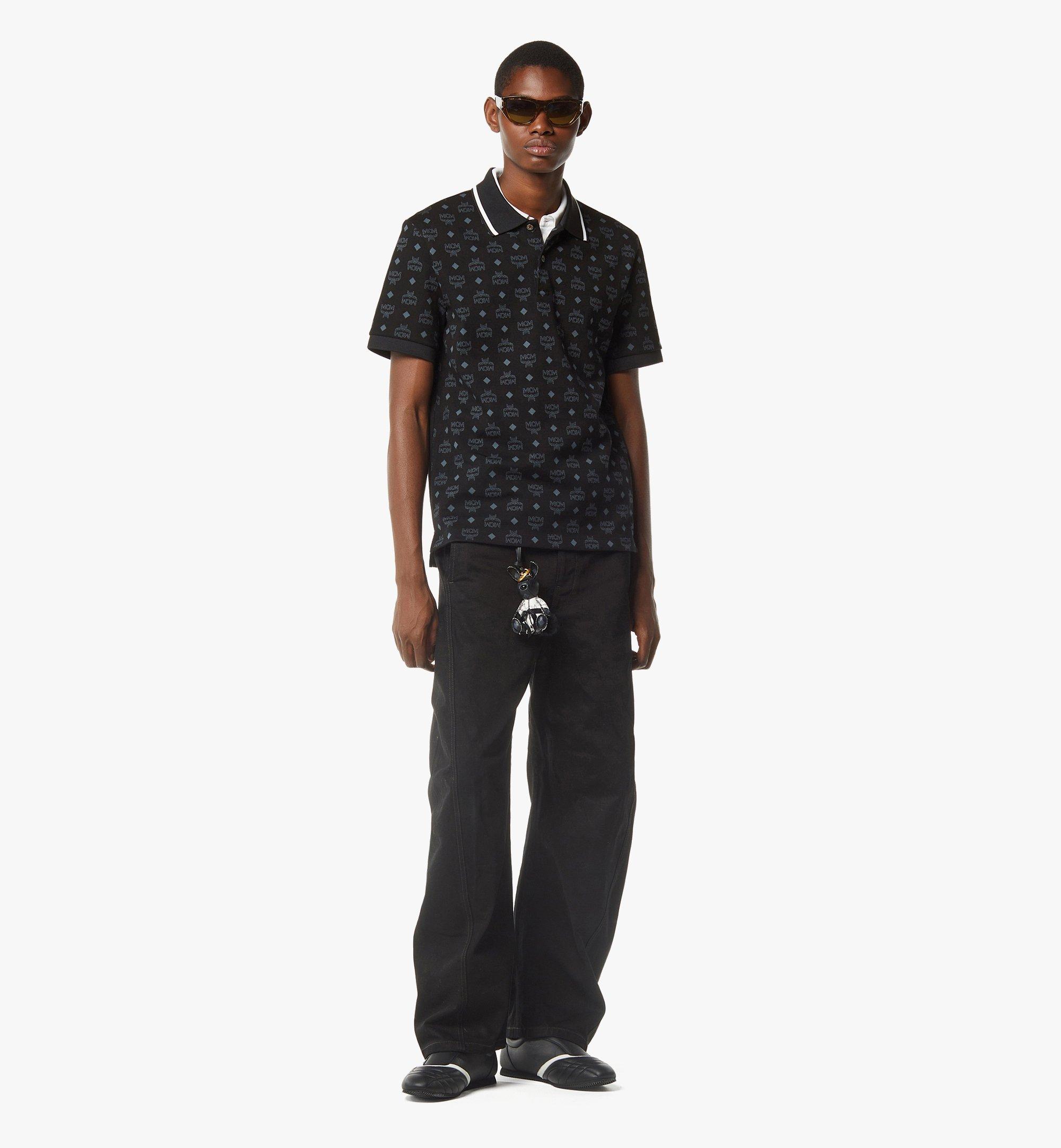 XX-Large Monogram Jacquard Polo Shirt Black | MCM ®UK