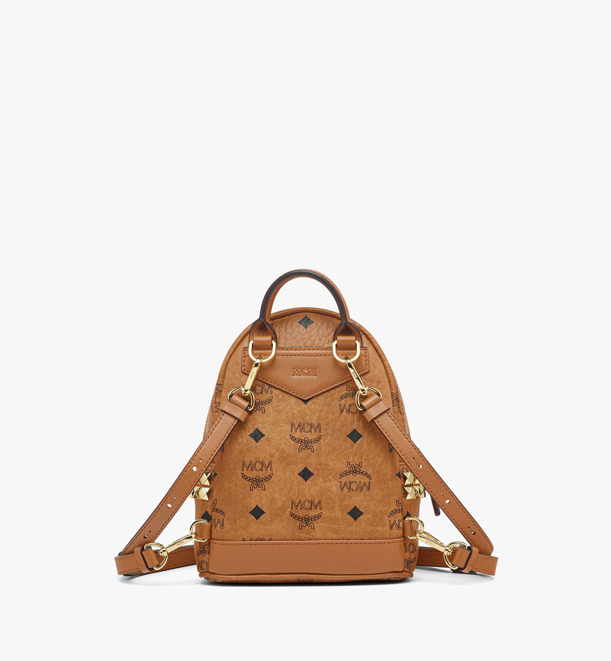 X-Mini Bebe Boo Stark Bebe Boo Side Studs Backpack in Visetos Cognac ...