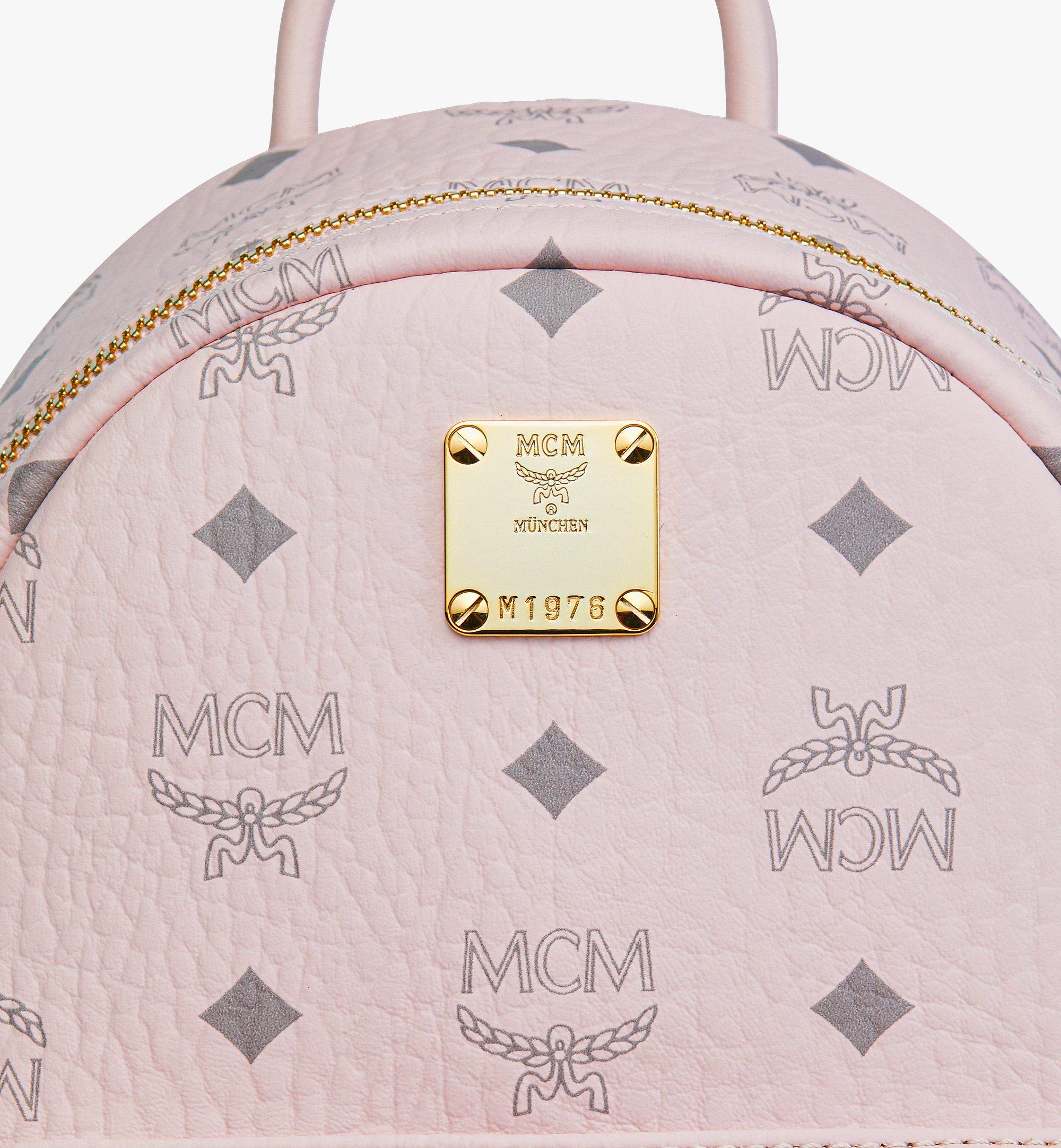 Mini Stark Side Studs Backpack in Visetos Pink | MCM ®CN