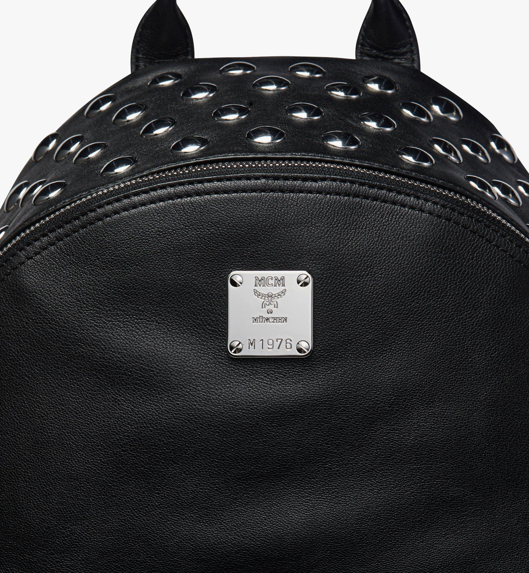 Medium Stark Backpack in Galactic Gala Lamb Leather Black | MCM ®SG