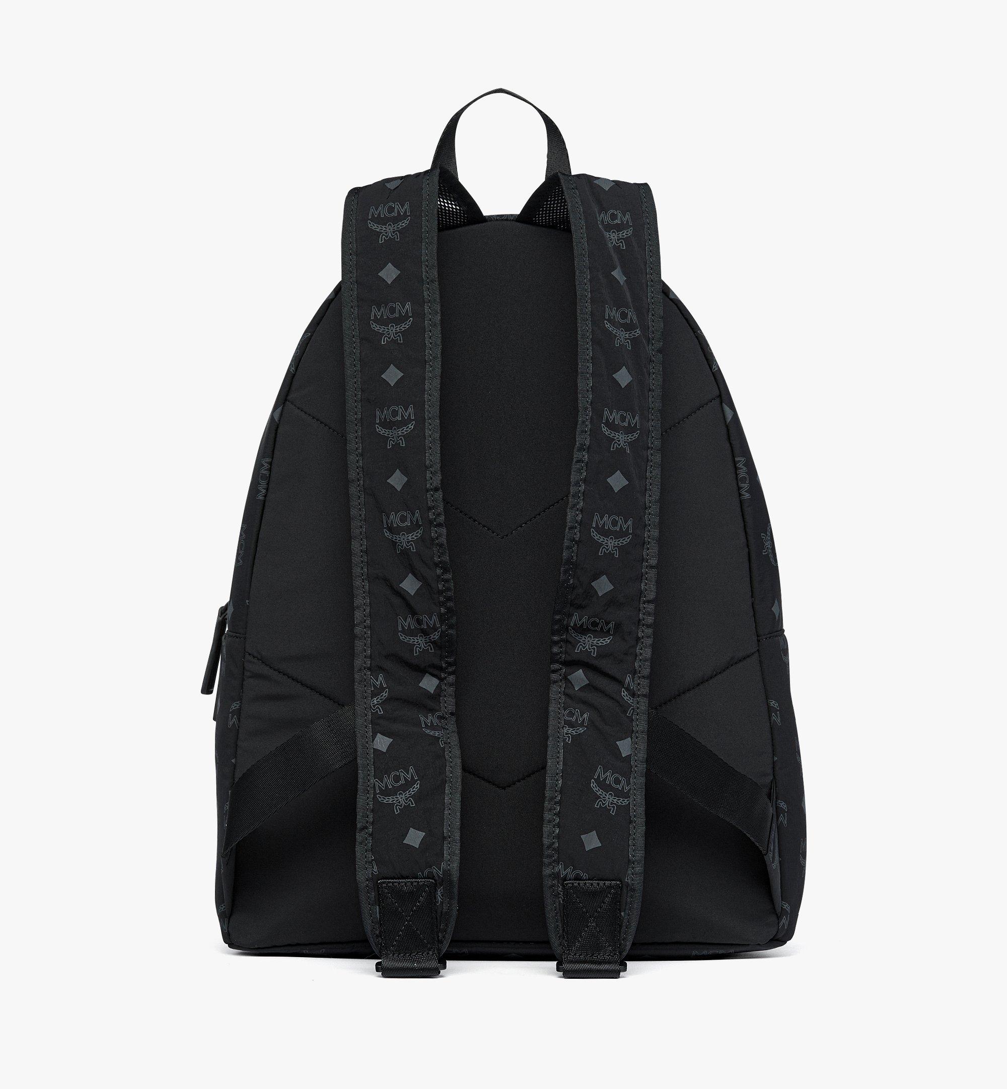 Medium Stark Packable Backpack in Monogram Nylon Black | MCM ®UK