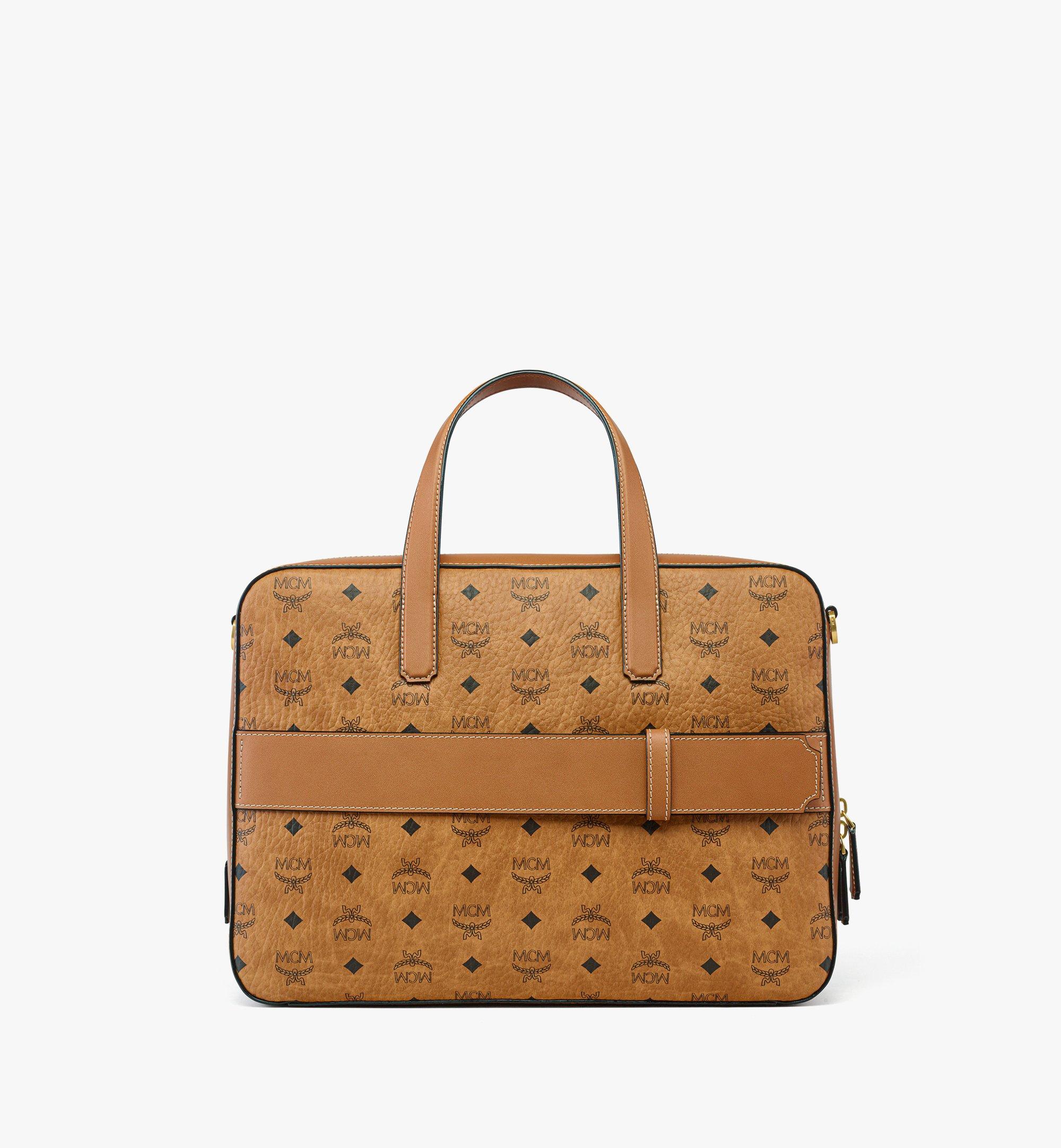 Large Aren Tote in Visetos Leather Mix Cognac | MCM ®US