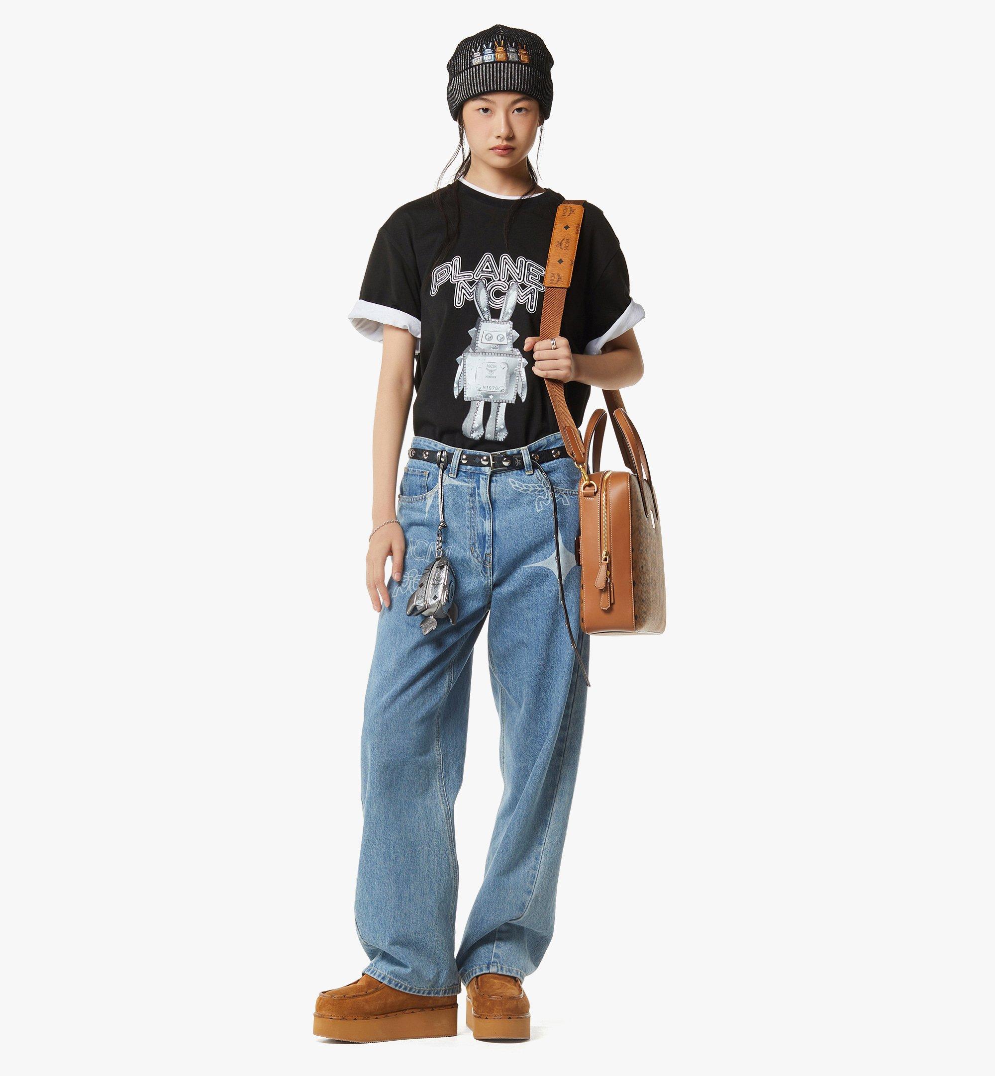 Large Aren E/W Tote in Visetos Leather Mix Cognac | MCM ®AT