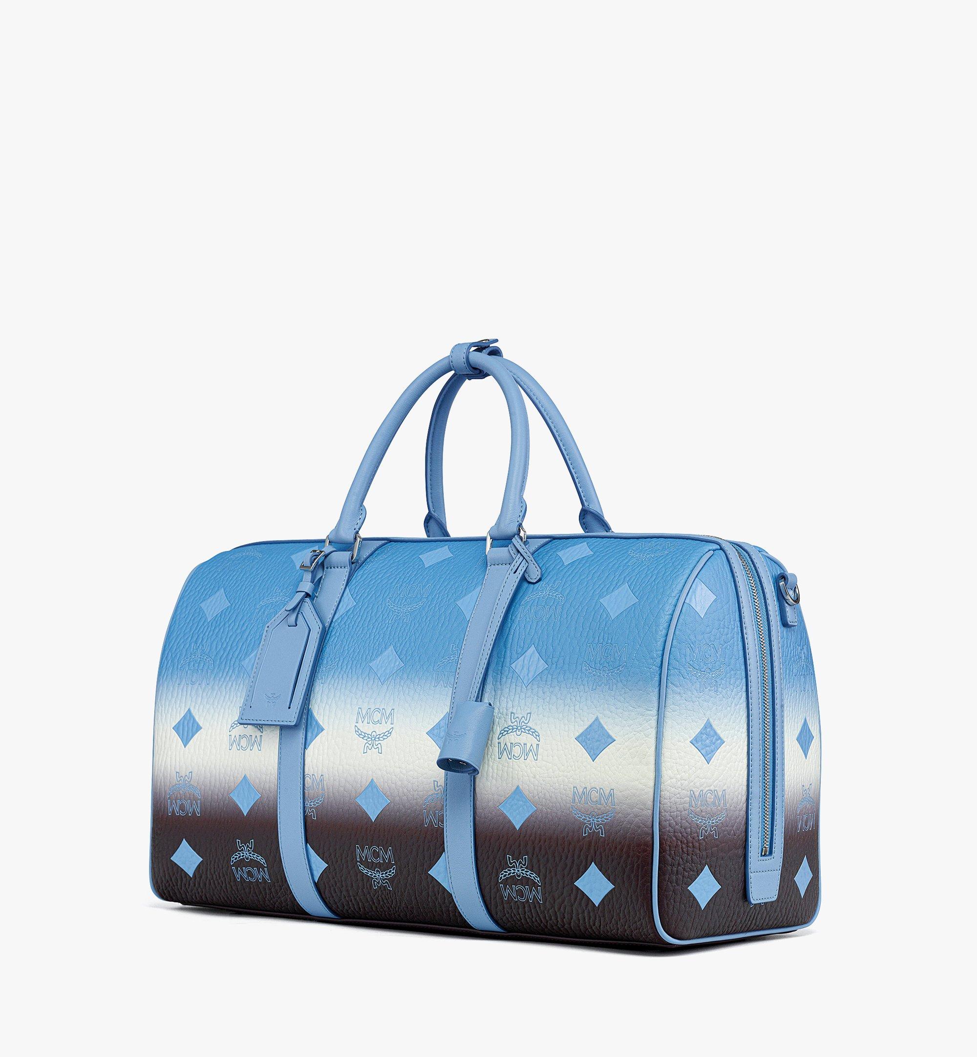 Medium Ottomar Weekender Bag in Gradation Visetos Blue | MCM ®CA