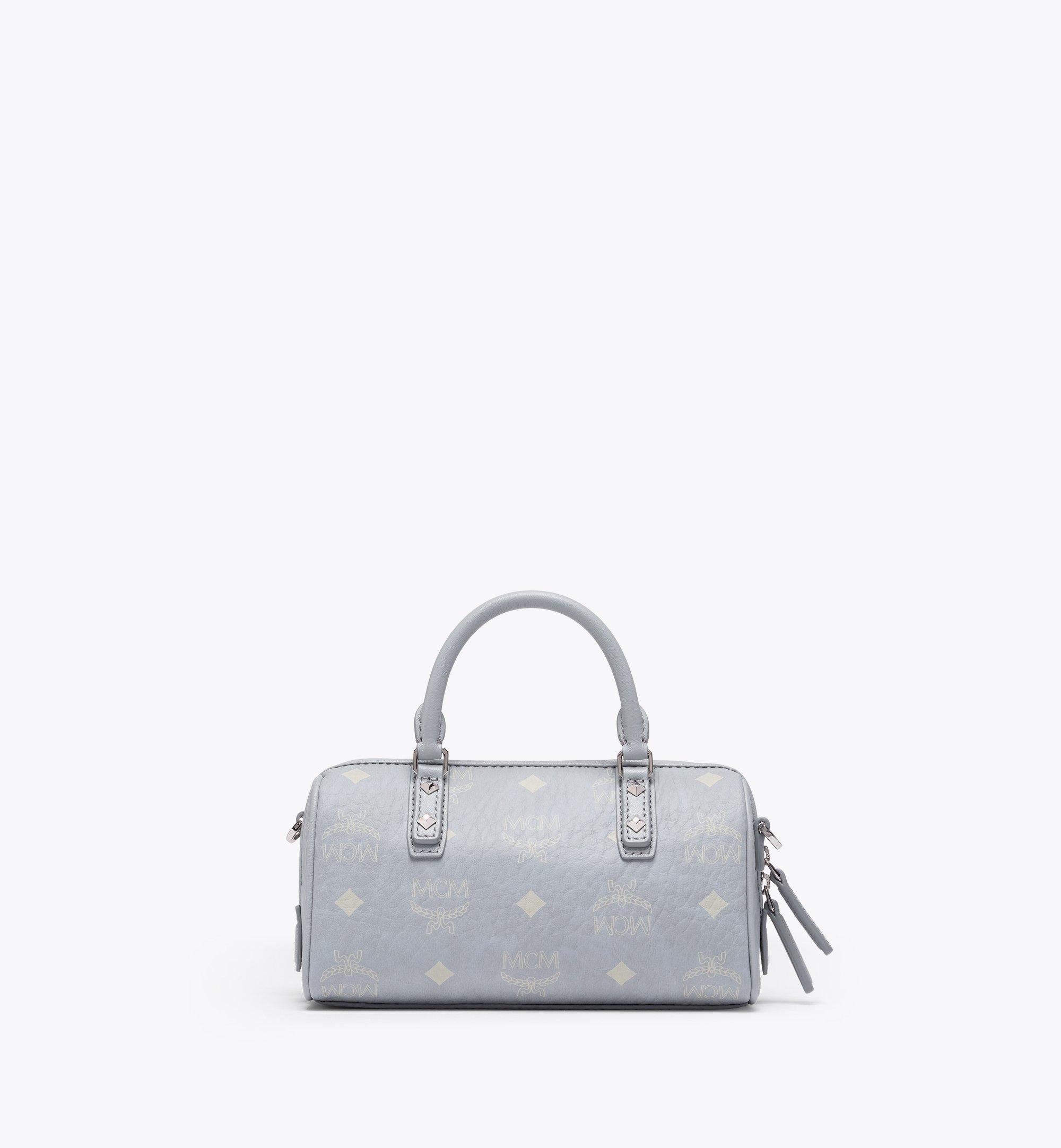Mini Aren Boston Bag in Visetos Grey | MCM ®US
