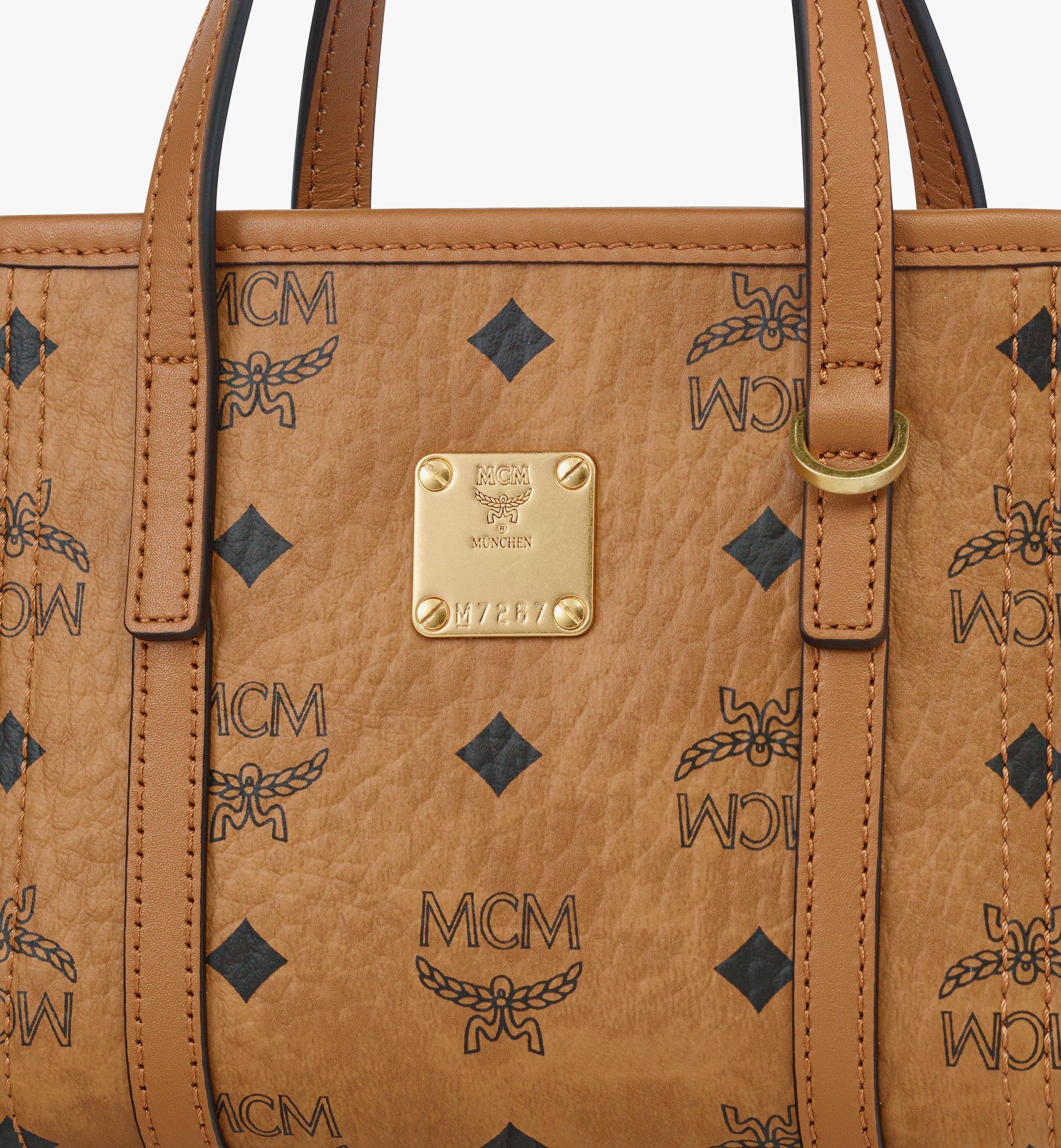 X-Mini Toni Top-Zip Shopper in Visetos Cognac | MCM ®TW