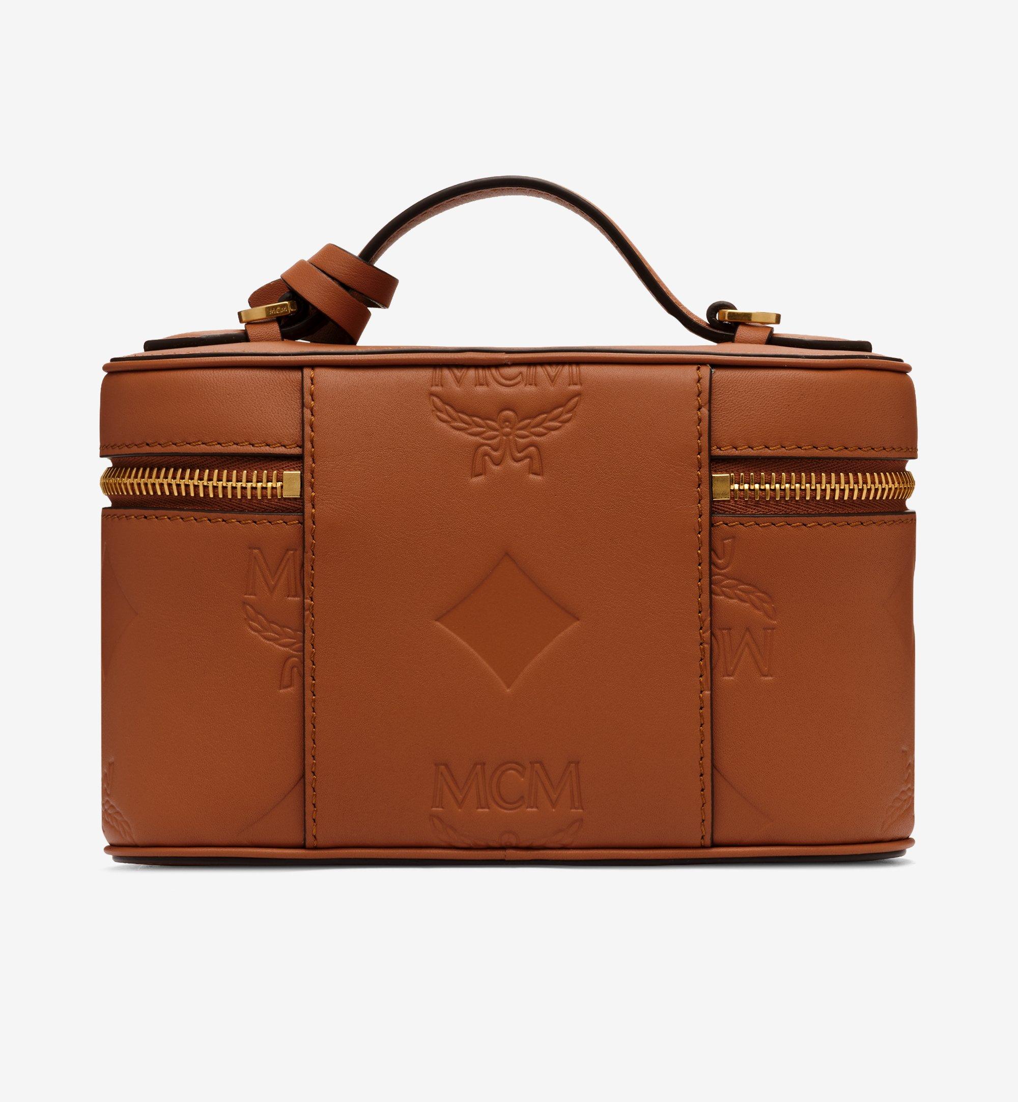 Mini Aren Vanity Case in Maxi Monogram Leather Brown | MCM ®US