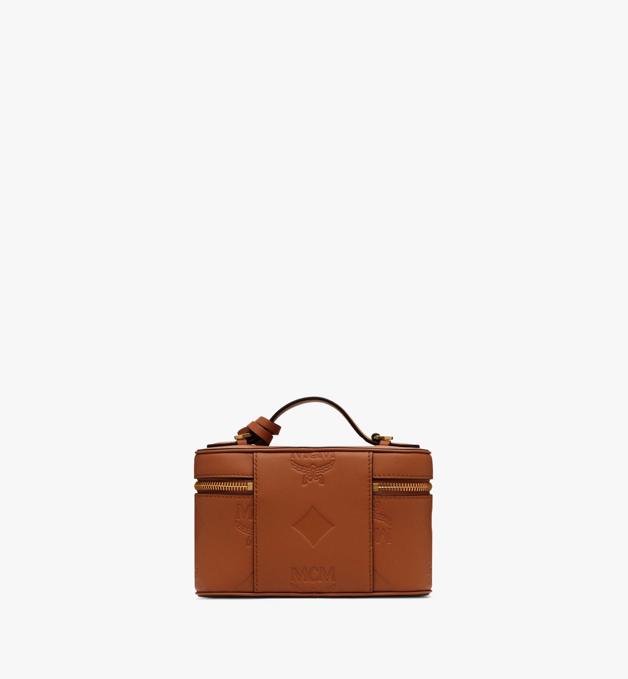 Mini Aren Vanity Case in Maxi Monogram Leather Brown | MCM ®US