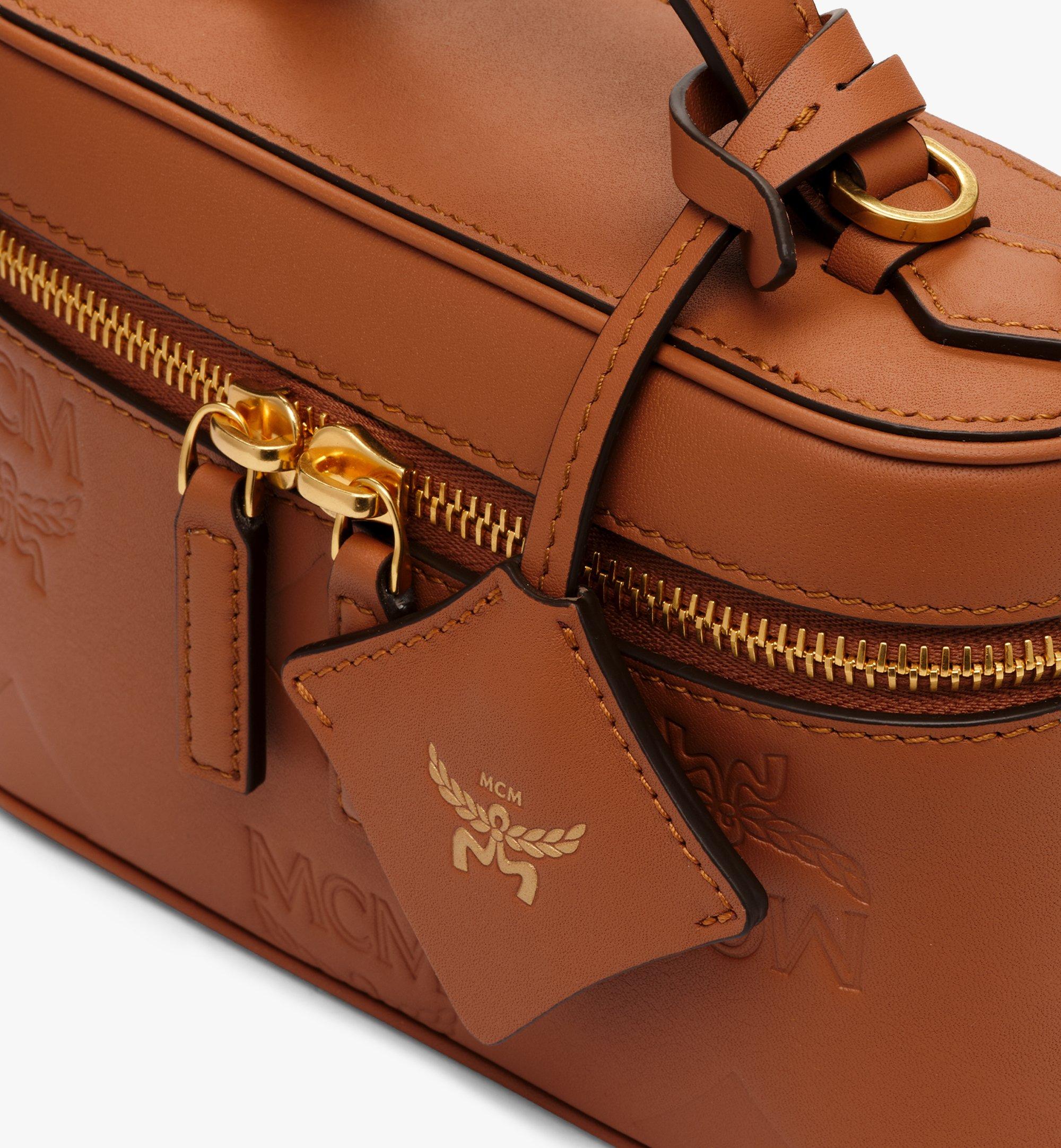 Mini Aren Vanity Case in Maxi Monogram Leather Brown | MCM ®US