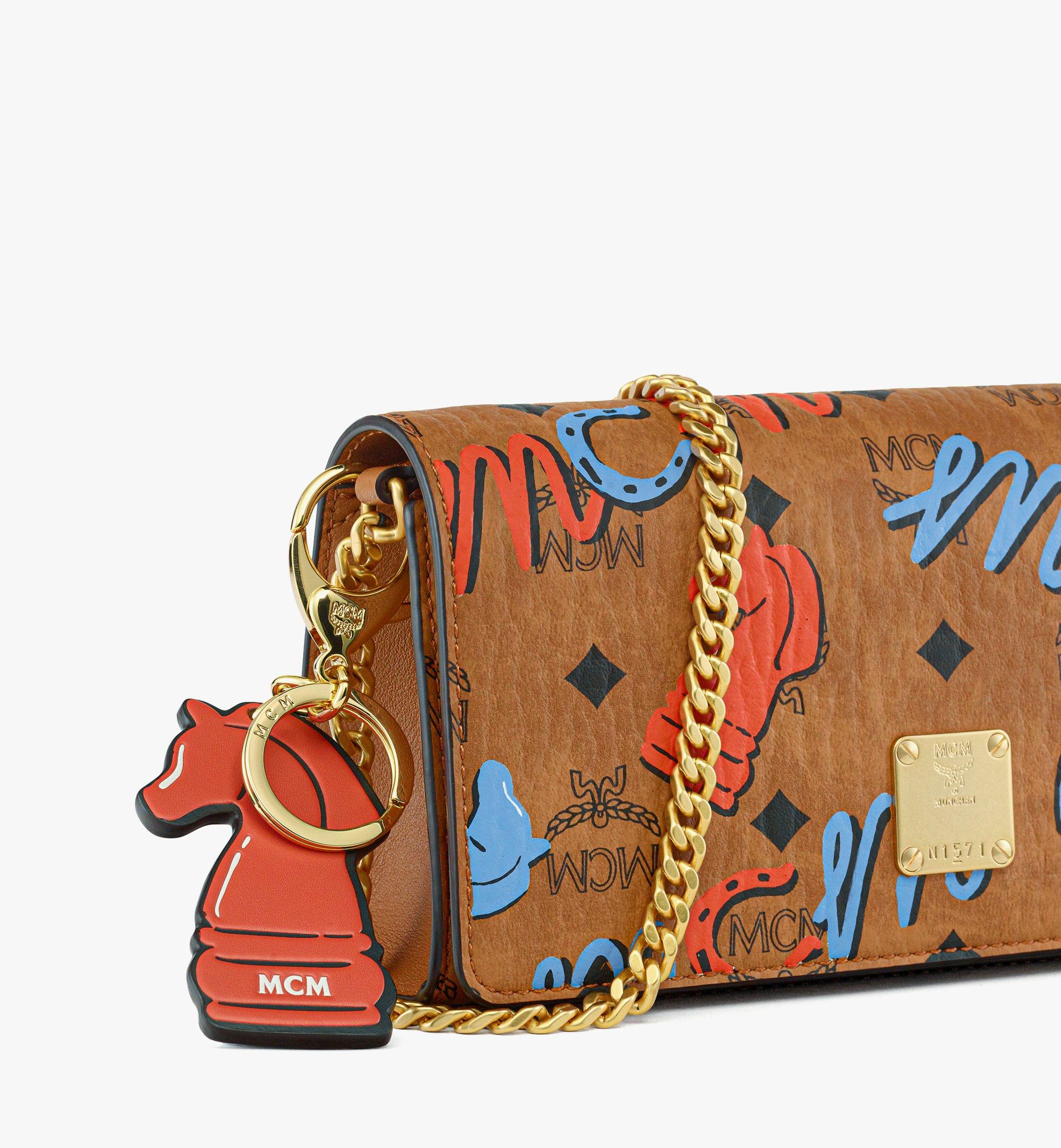 Mini Year of the Horse Aren Chain Shoulder Bag in Visetos Cognac | MCM ®CA
