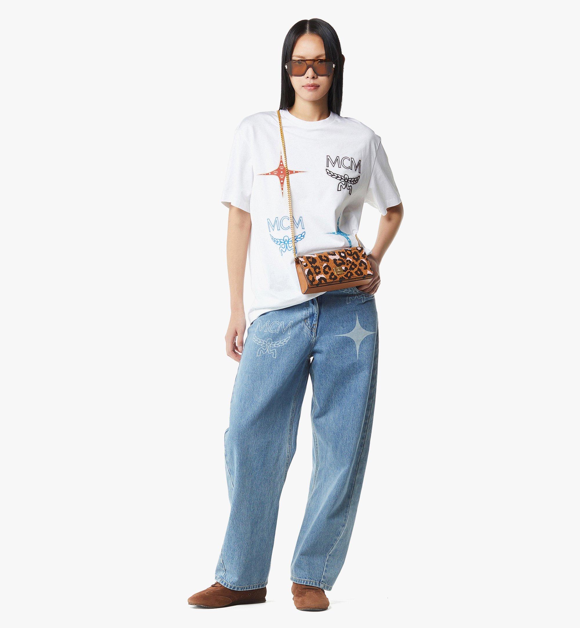 One Size Aren Chain Bag in Leopard Visetos Cognac | MCM ®CN