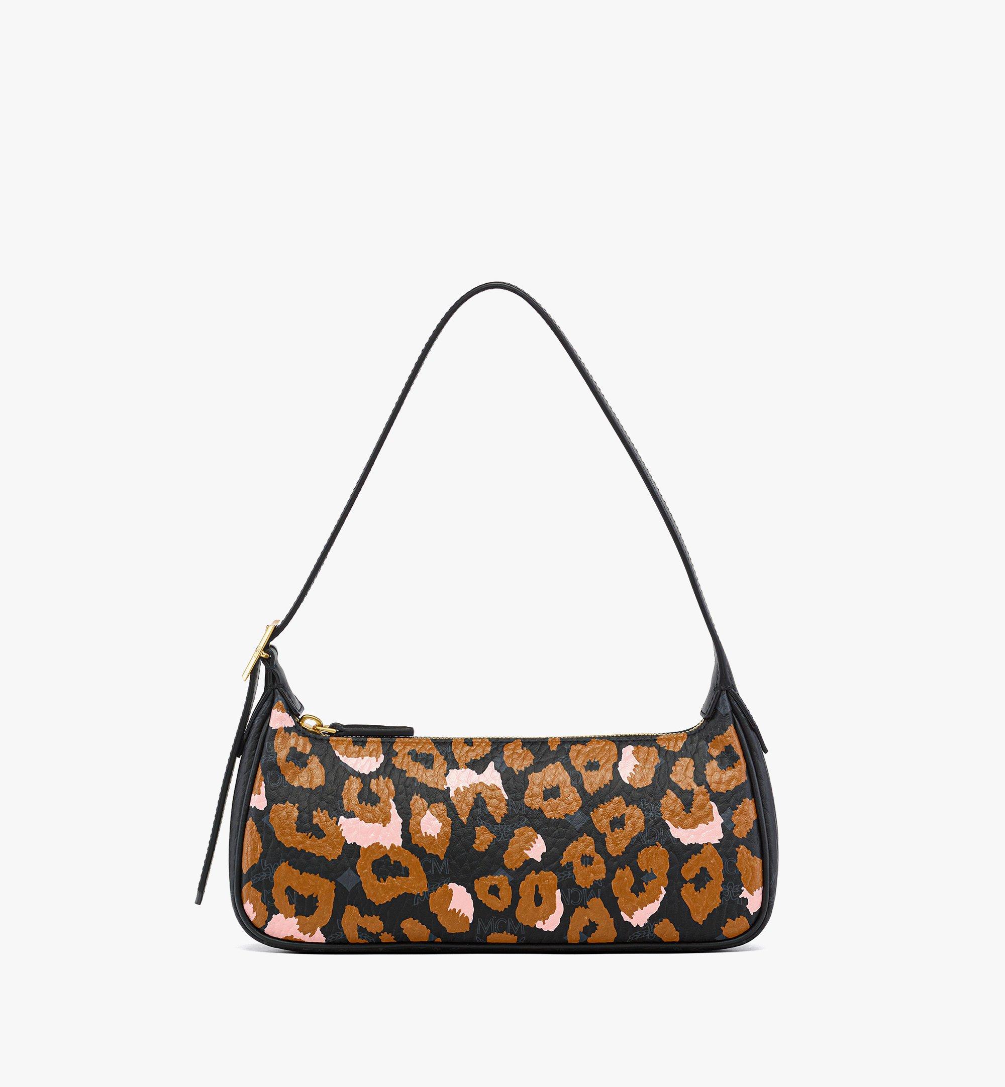 Small Aren Shoulder Bag in Leopard Visetos Black | MCM ®JP