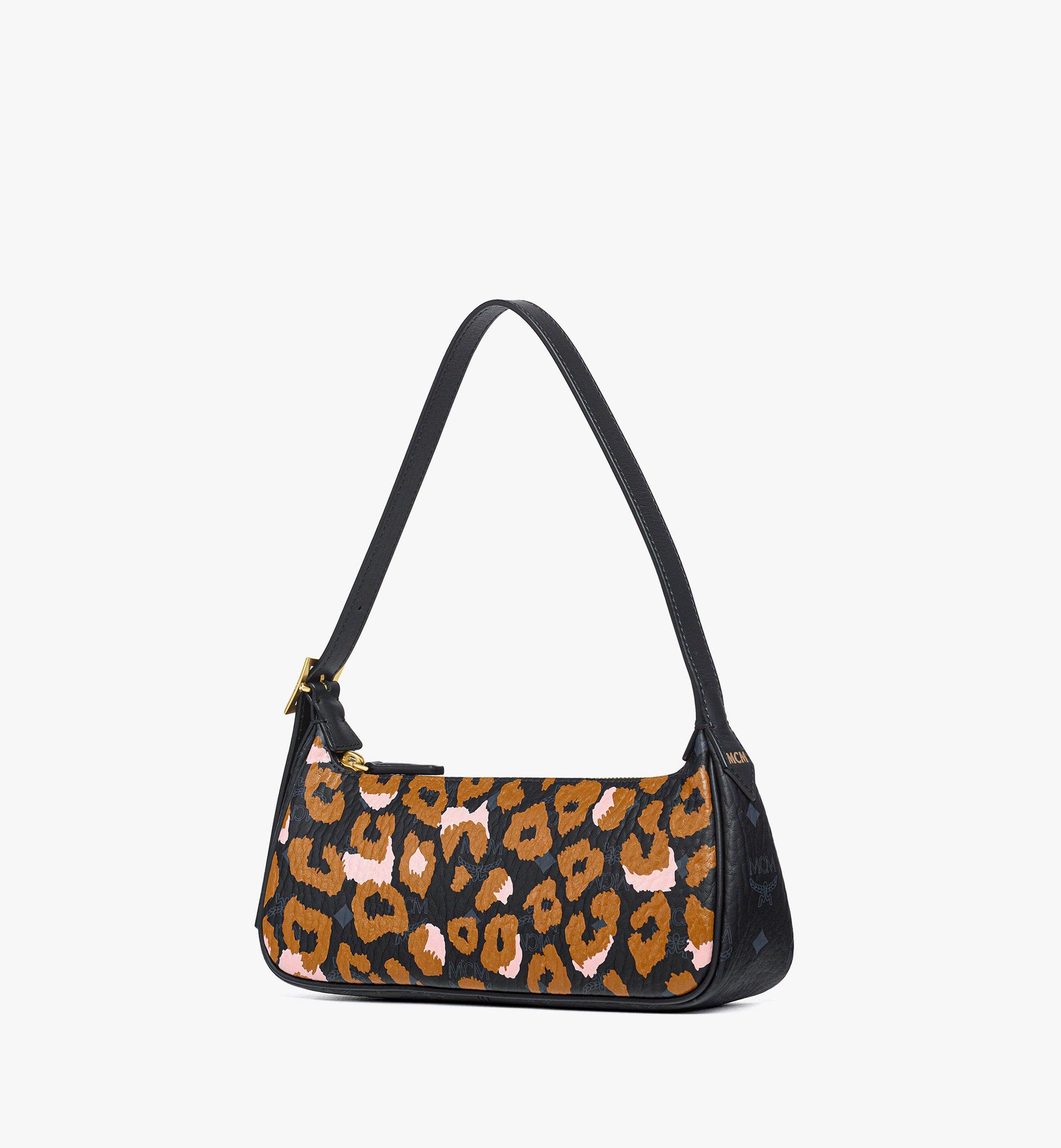 Small Aren Shoulder Bag in Leopard Visetos Black | MCM ®JP