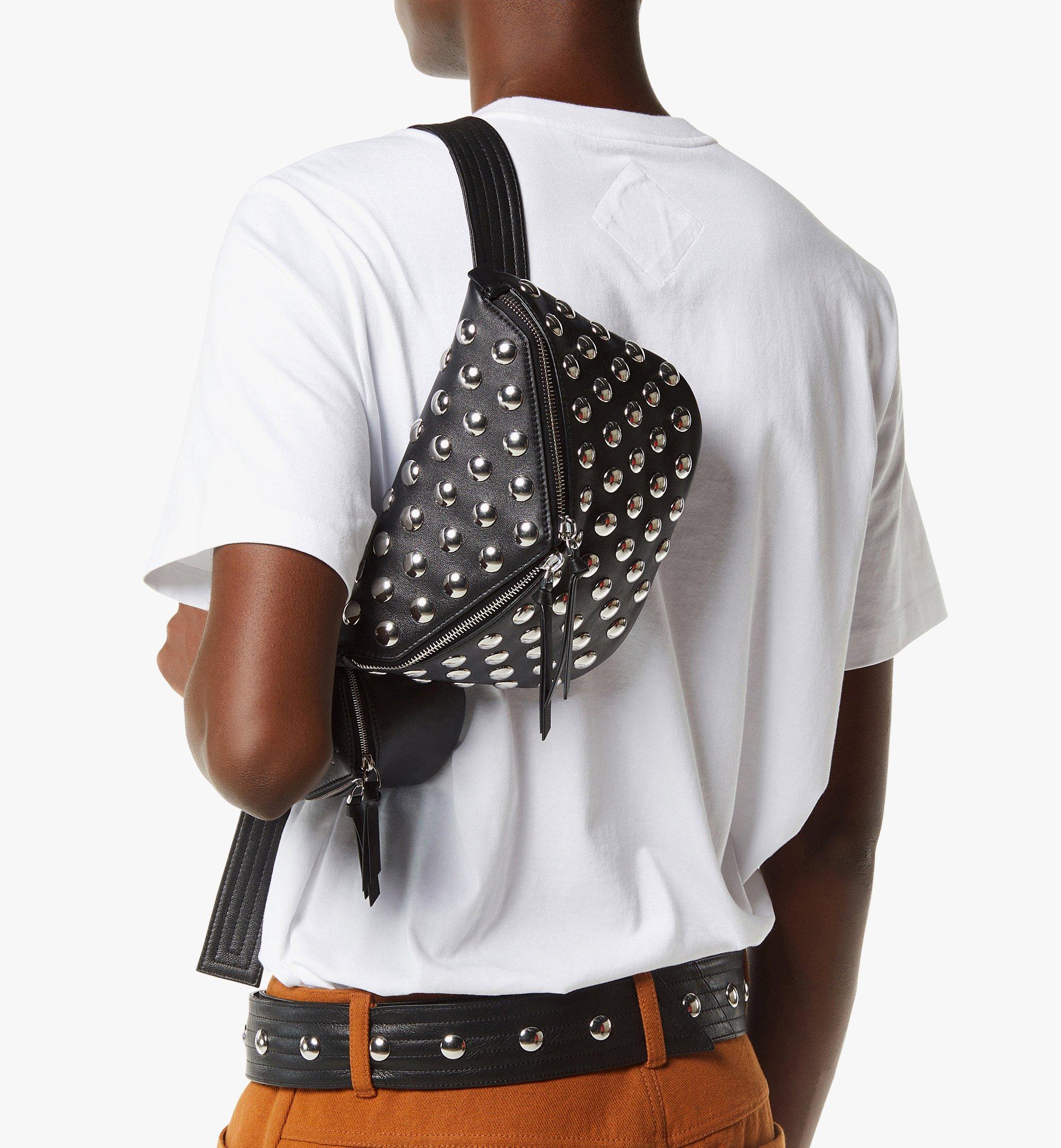 Small Diamant 3D Belt Bag in Galactic Gala Lamb Leather Black | MCM ®CA