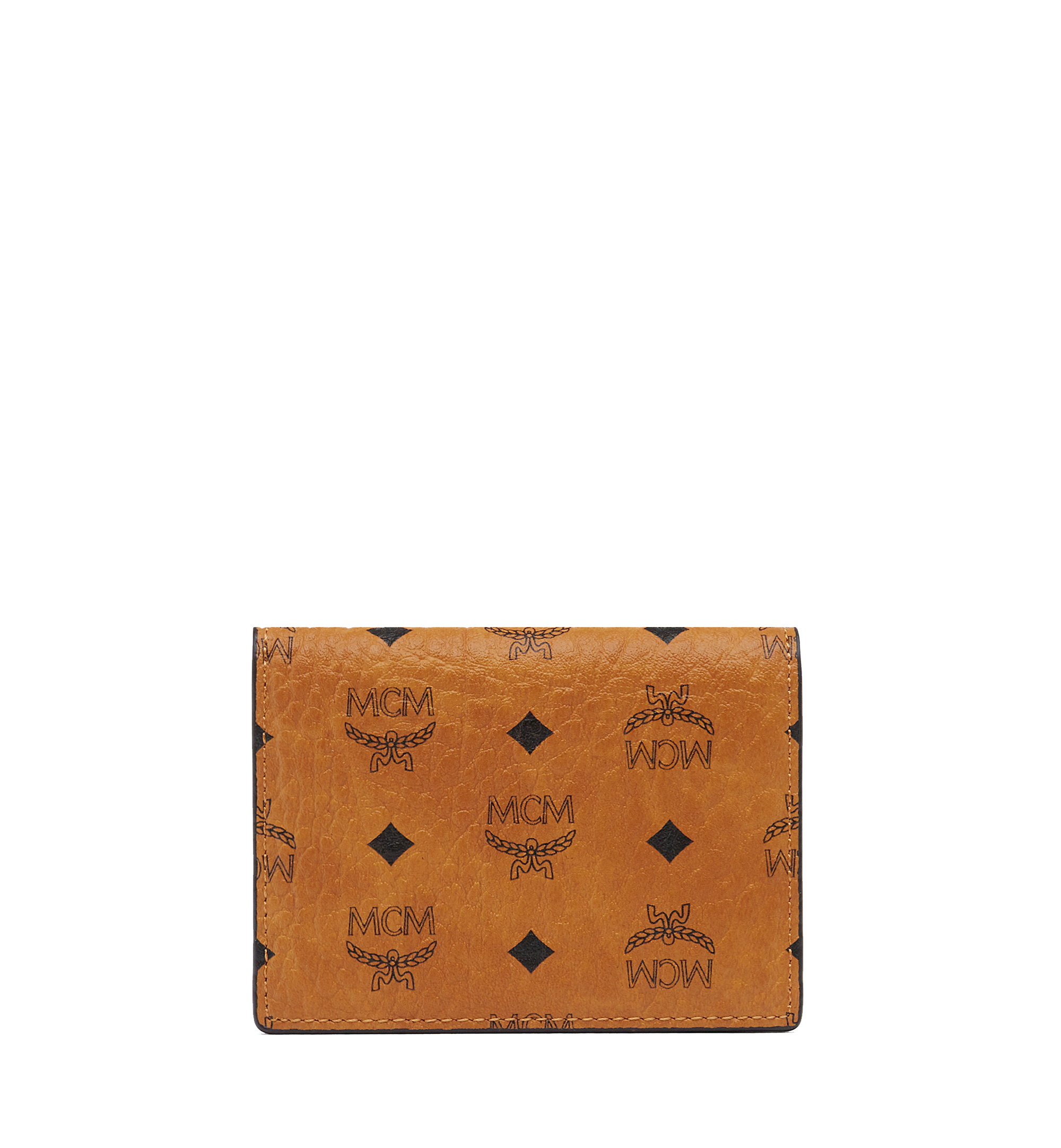 Mcm Claus Card Case In Visetos In Cognac | ModeSens