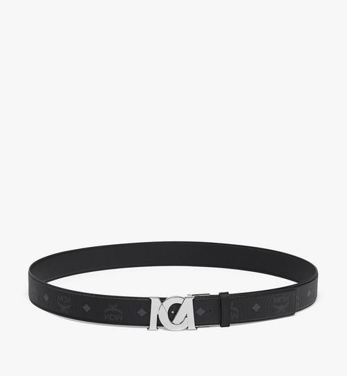 Adjustable M-Art Reversible Belt 1.5” in Visetos Black | MCM ®CA Adjustable M-Art Reversible Belt 1.5” in Visetos Black | MCM ®CA