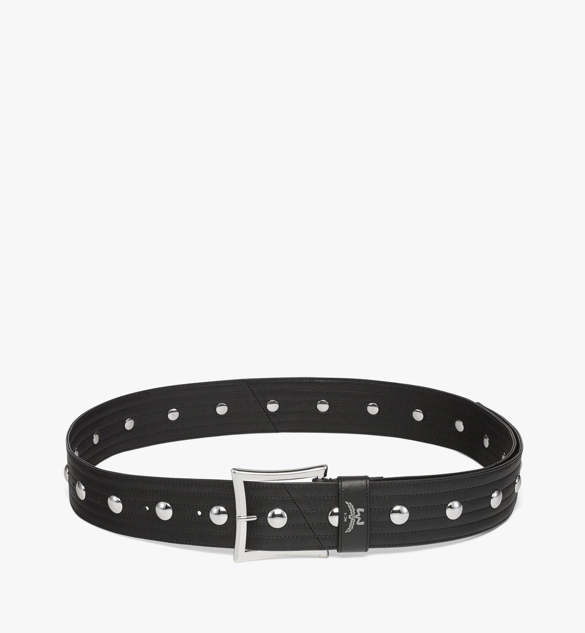 One Size Aren 2" Belt in Galactic Gala Leather Black | MCM ®MY
