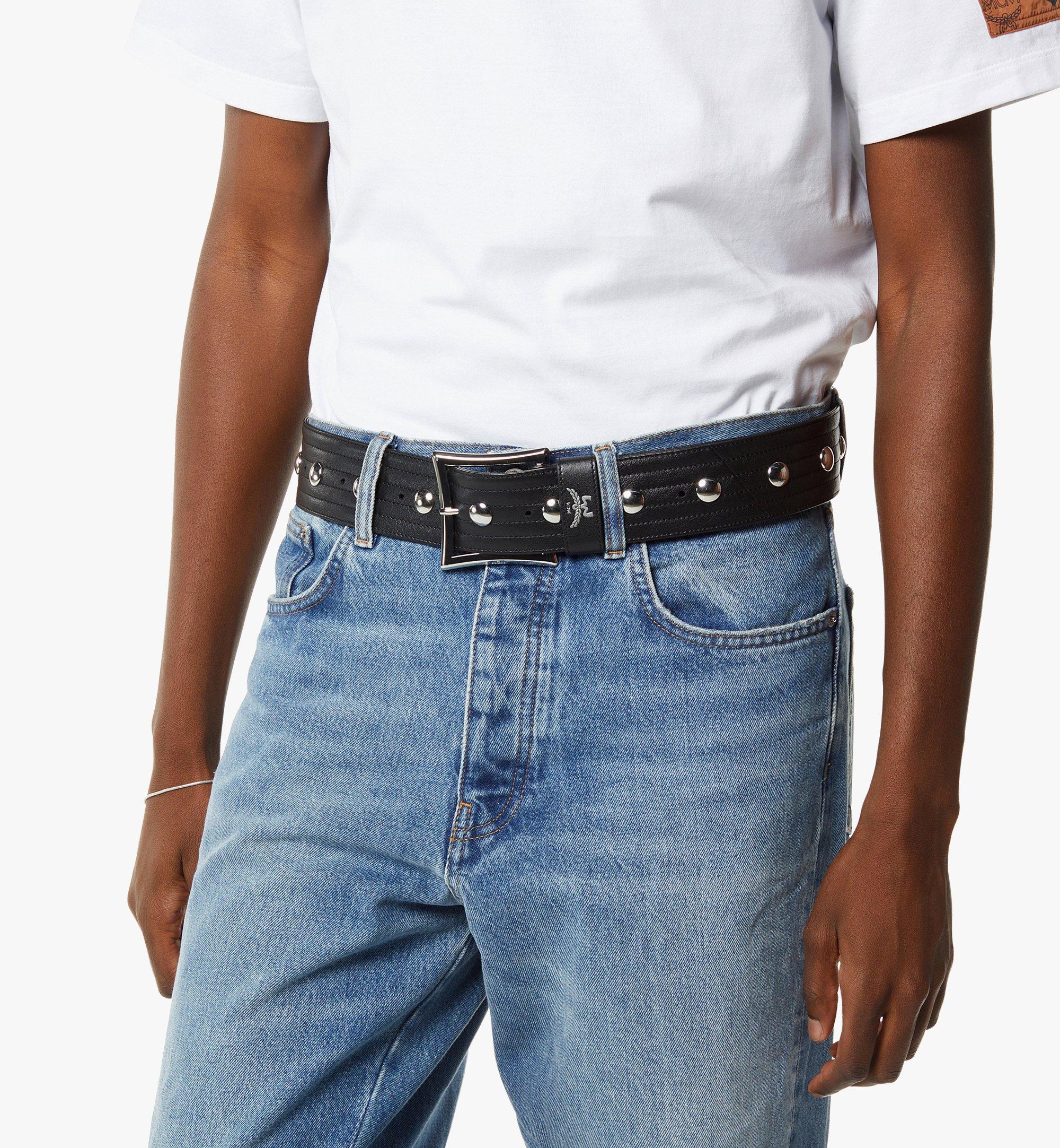 One Size Aren 2" Belt in Galactic Gala Leather Black | MCM ®MY