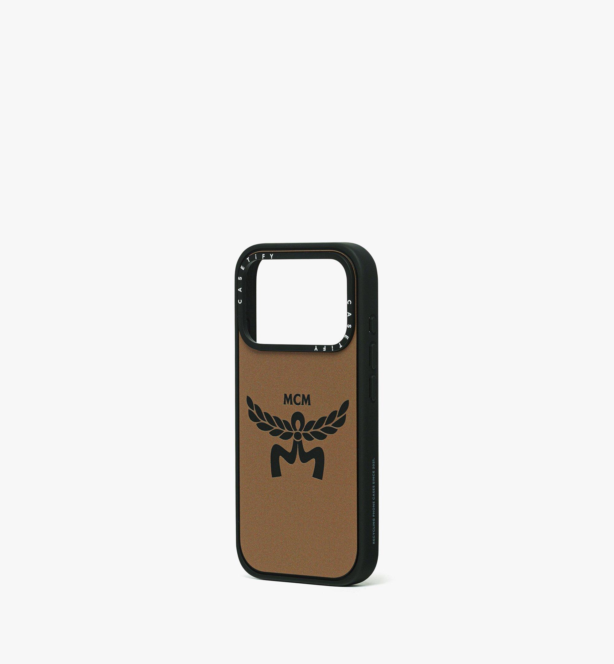 One Size iPhone 17 Pro MCM X CASETiFY Logo Impact iPhone Case Cognac ...