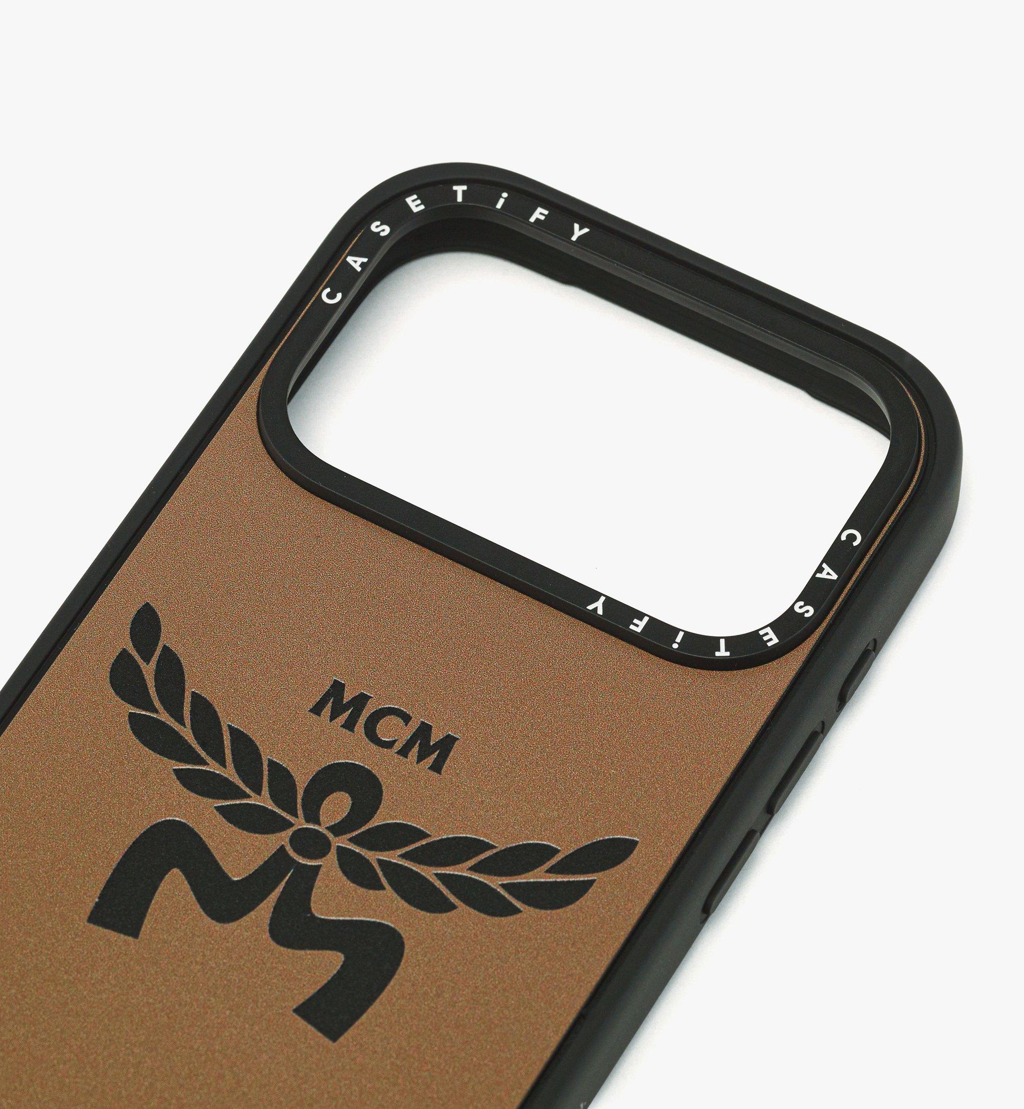One Size iPhone 17 Pro MCM X CASETiFY Logo Impact iPhone Case Cognac ...