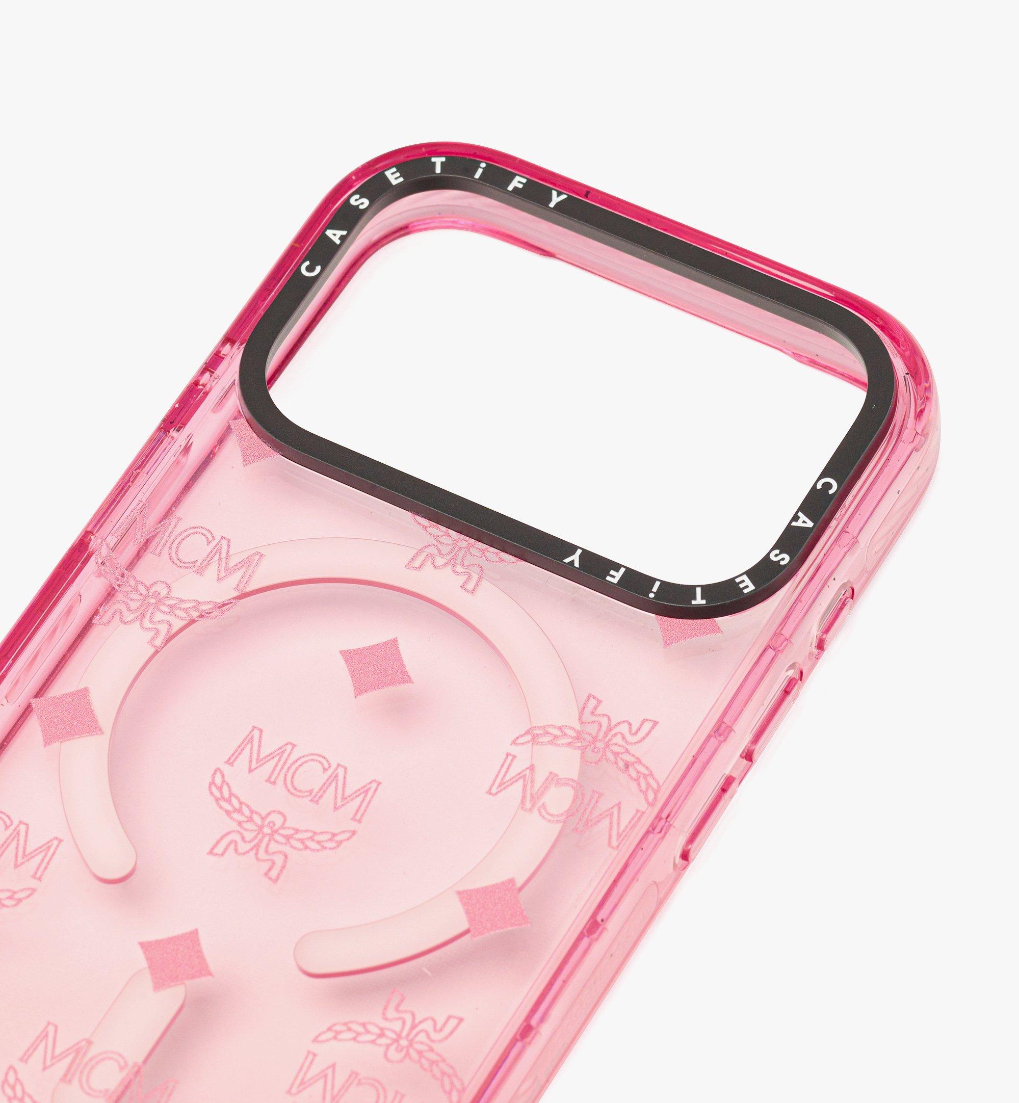 One Size iPhone 17 Pro MCM X CASETiFY Monogram Impact iPhone Case Pink ...