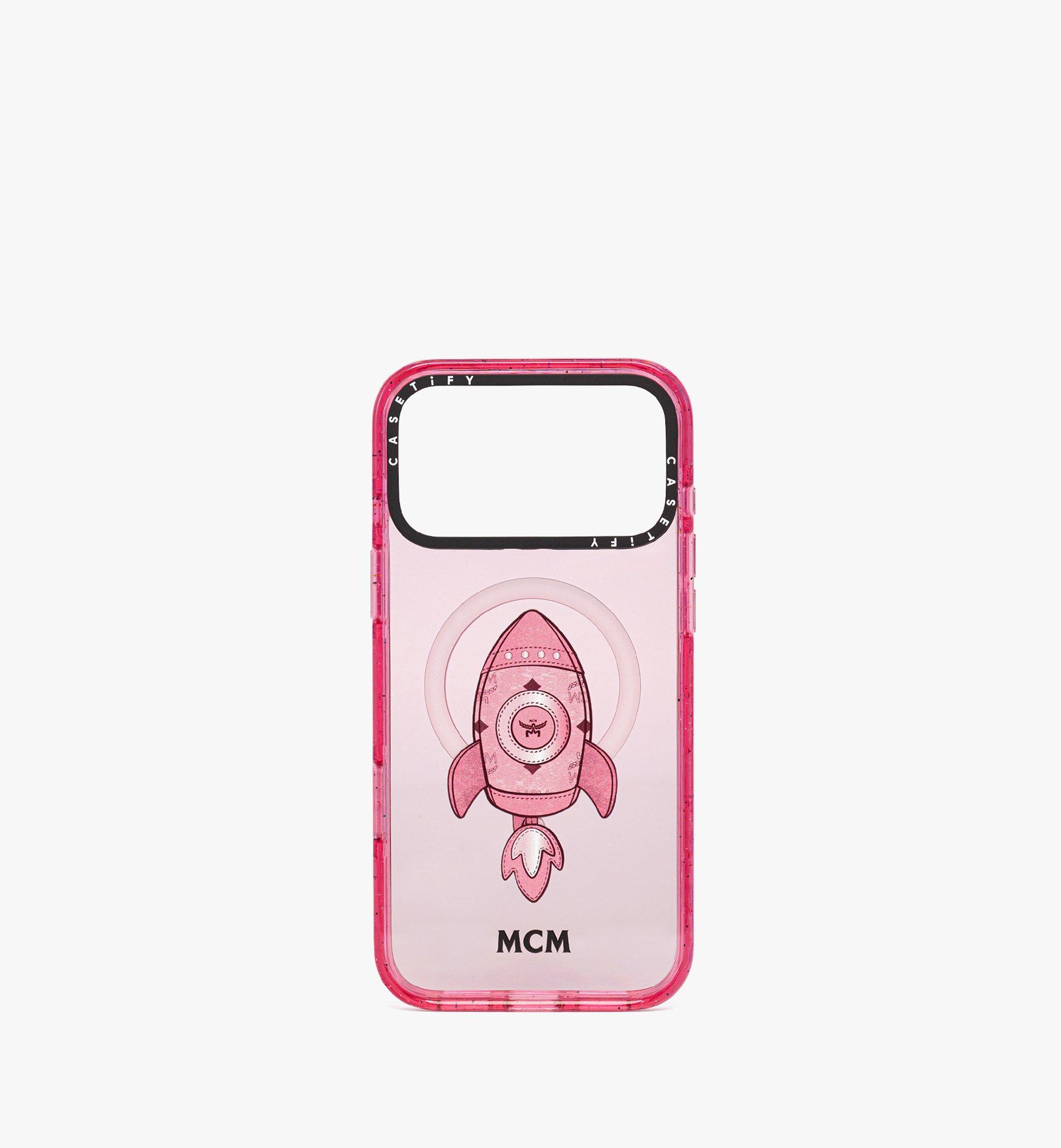 One Size MCM X CASETiFY Rocket Impact iPhone Case Pink | MCM ®AU
