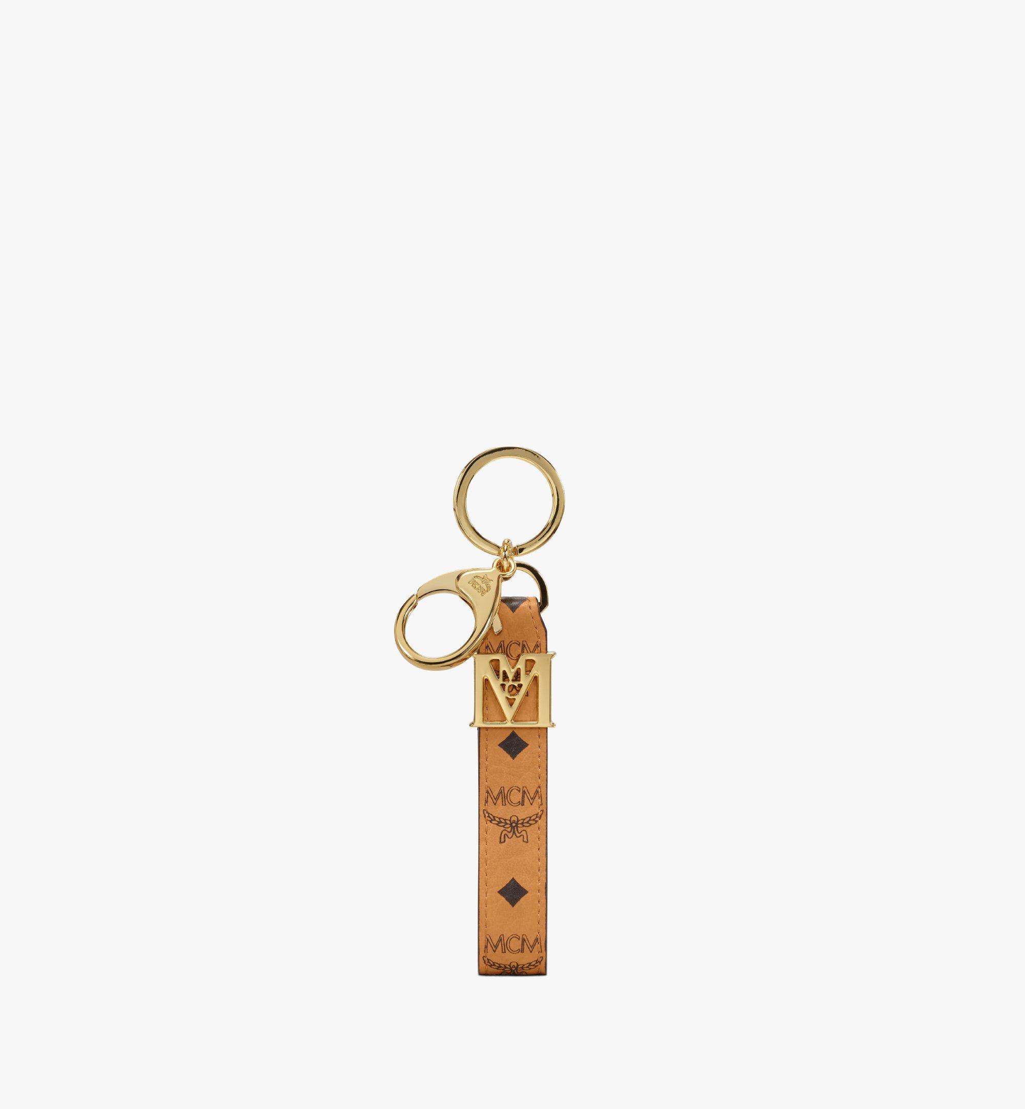 One Size Travia Key Ring in Visetos Original Cognac | MCM ®AU