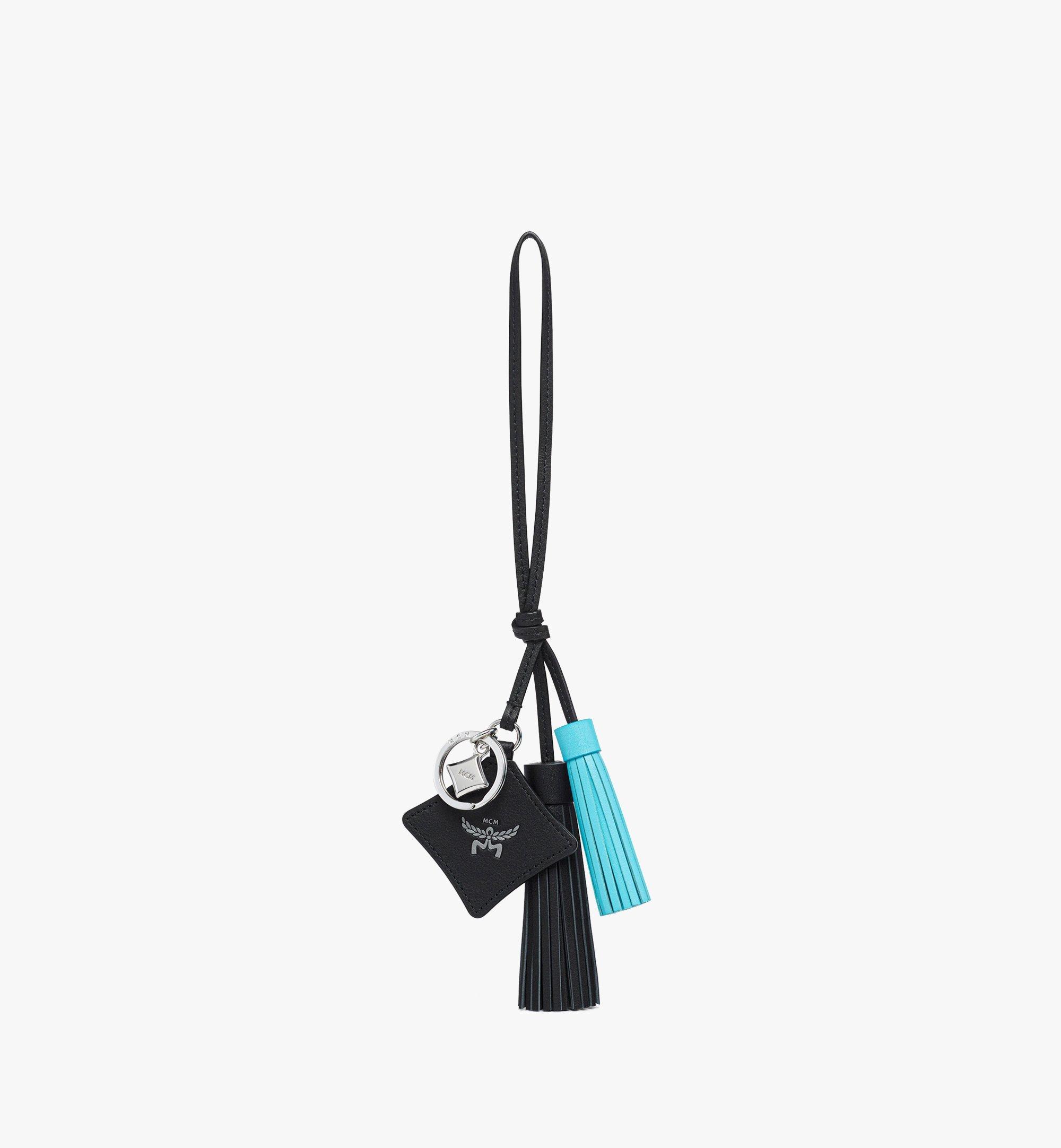 One Size Leather Tassel Charm Black | MCM ®UK