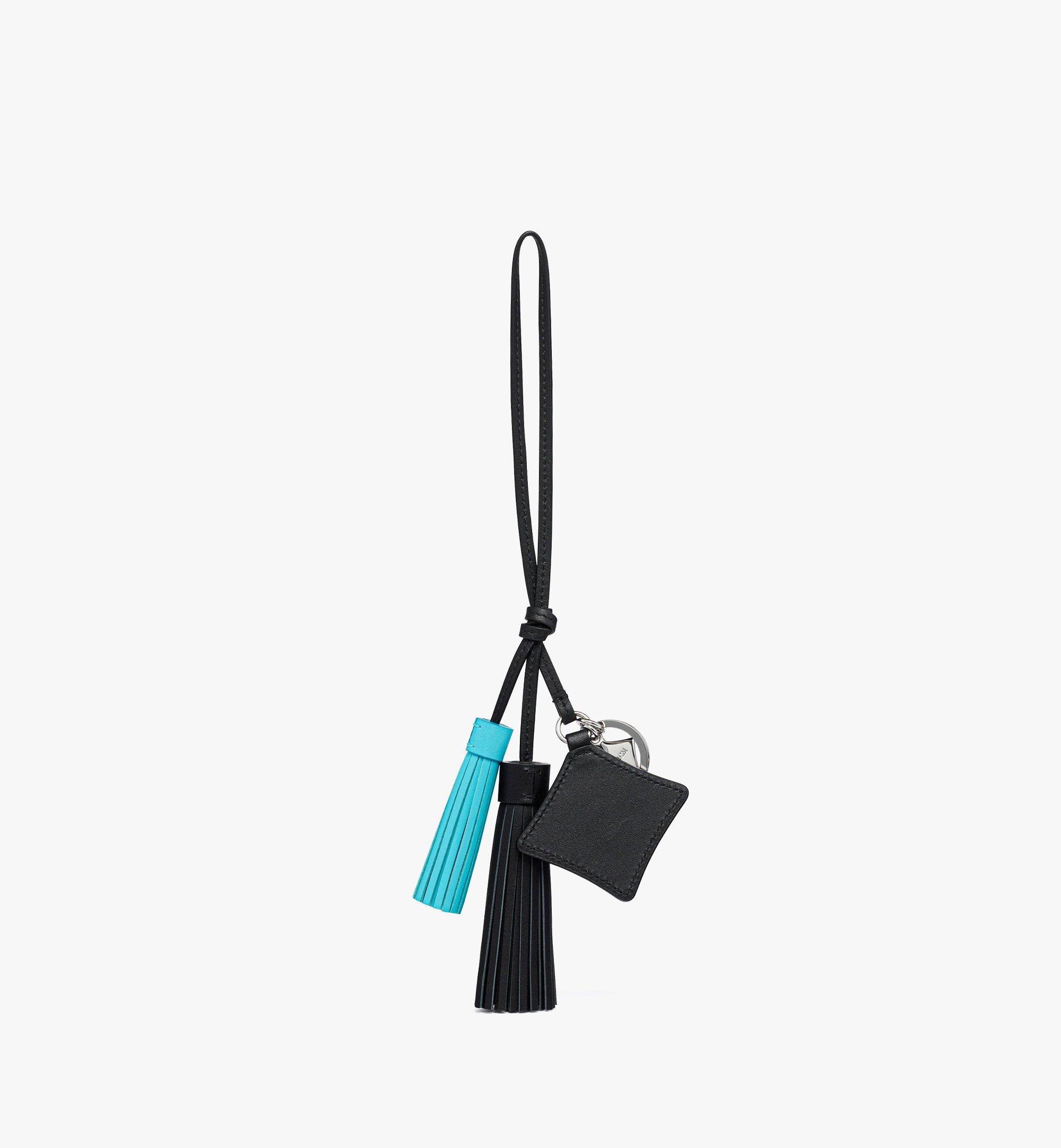 One Size Leather Tassel Charm Black | MCM ®UK