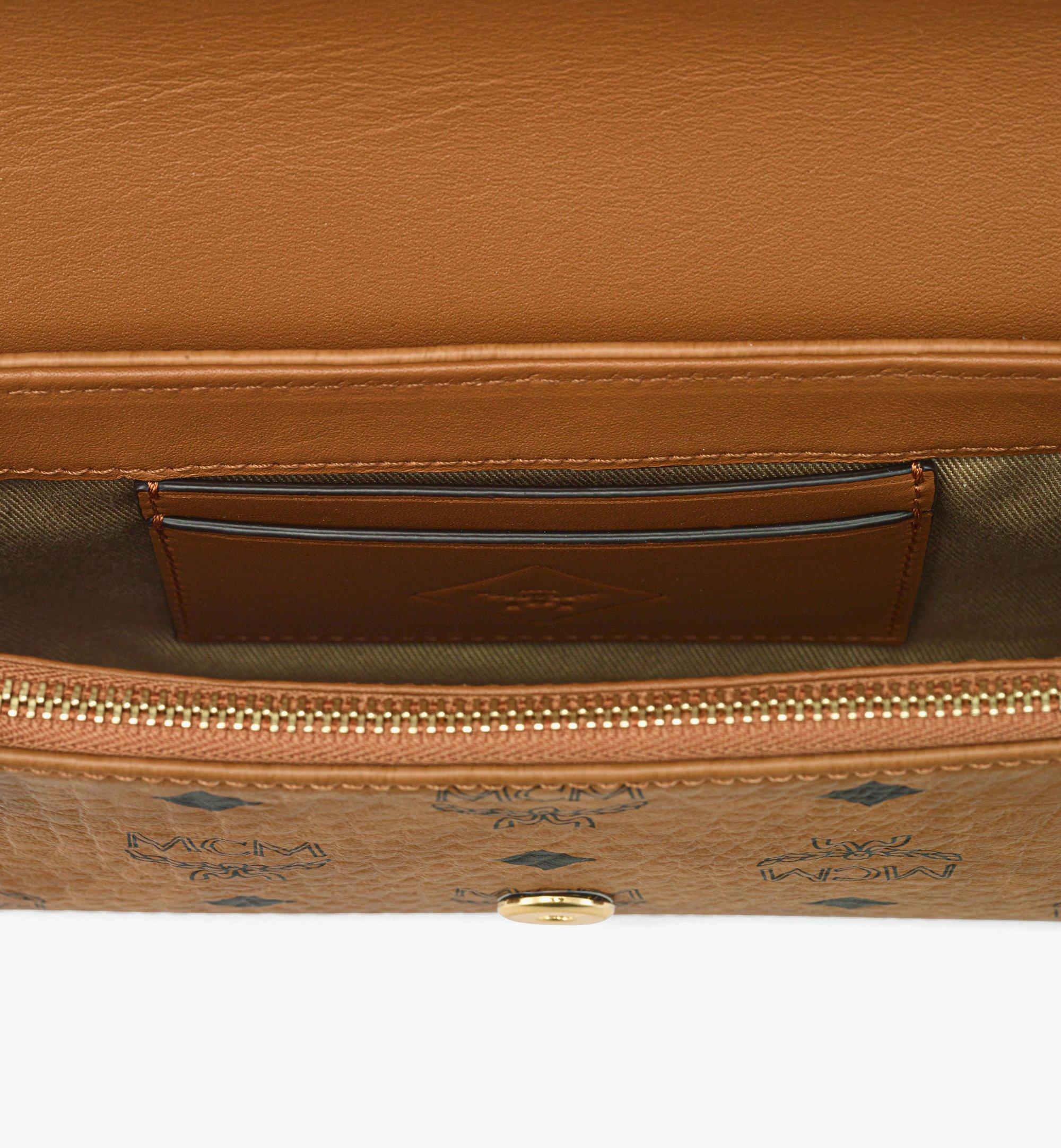 Small Aren Phone Lanyard in Visetos Cognac | MCM ®JP