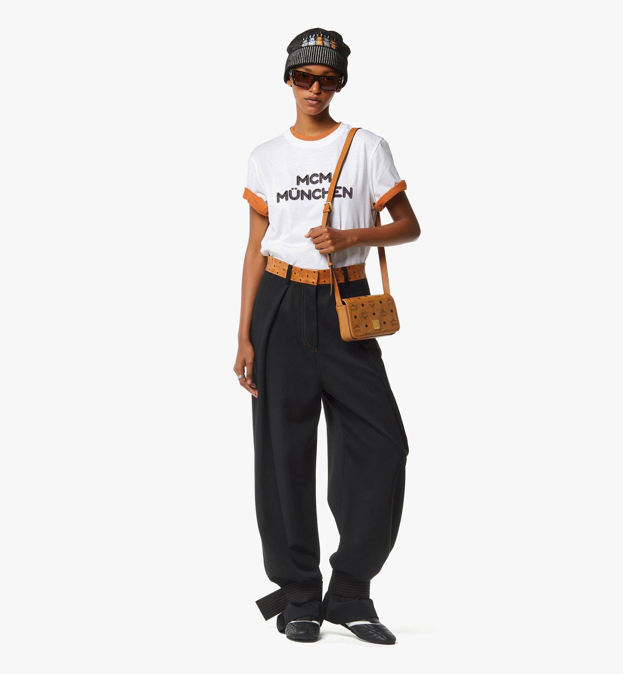 Small Aren Phone Lanyard in Visetos Cognac | MCM ®JP