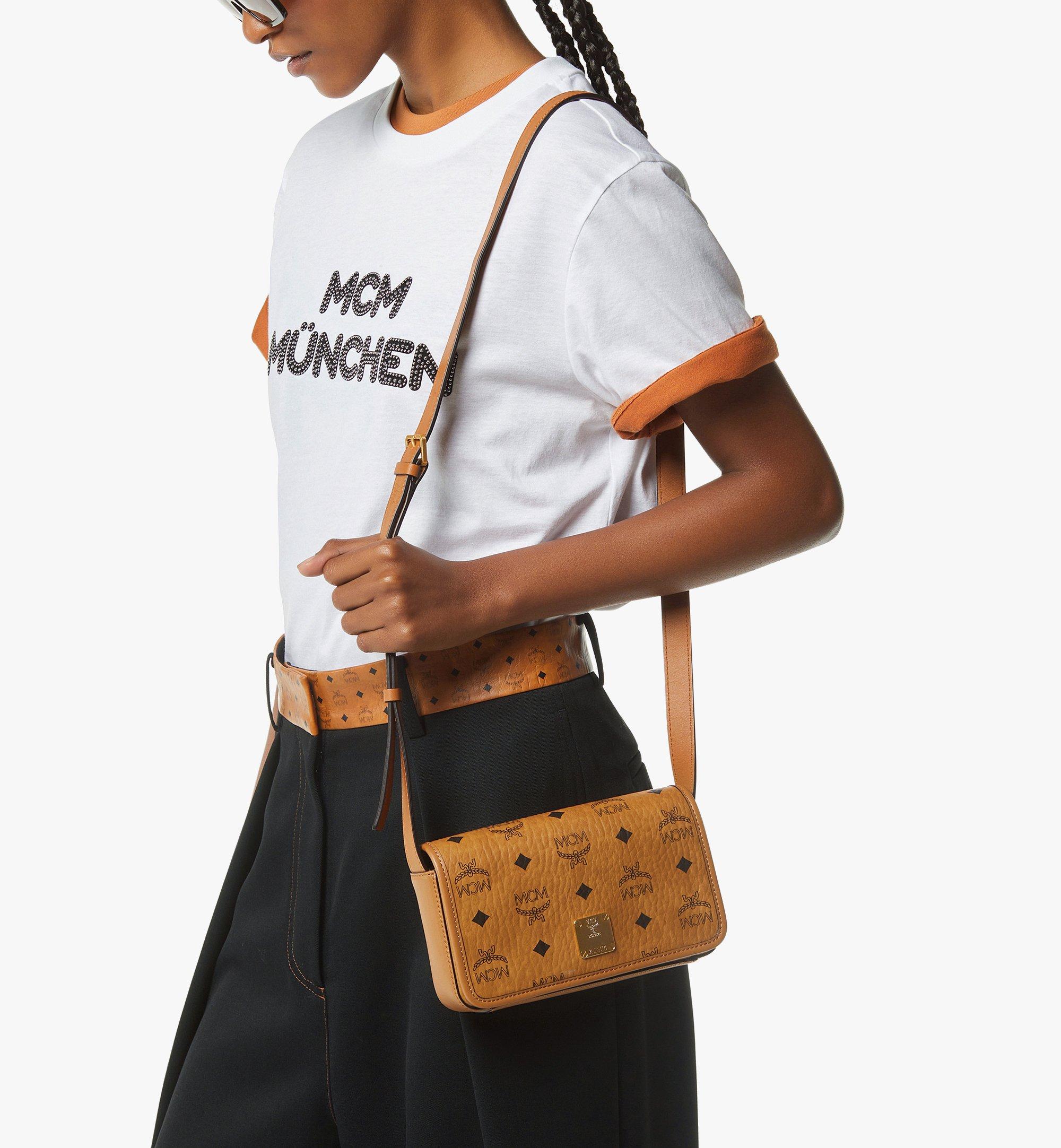 Small Aren Phone Lanyard in Visetos Cognac | MCM ®JP