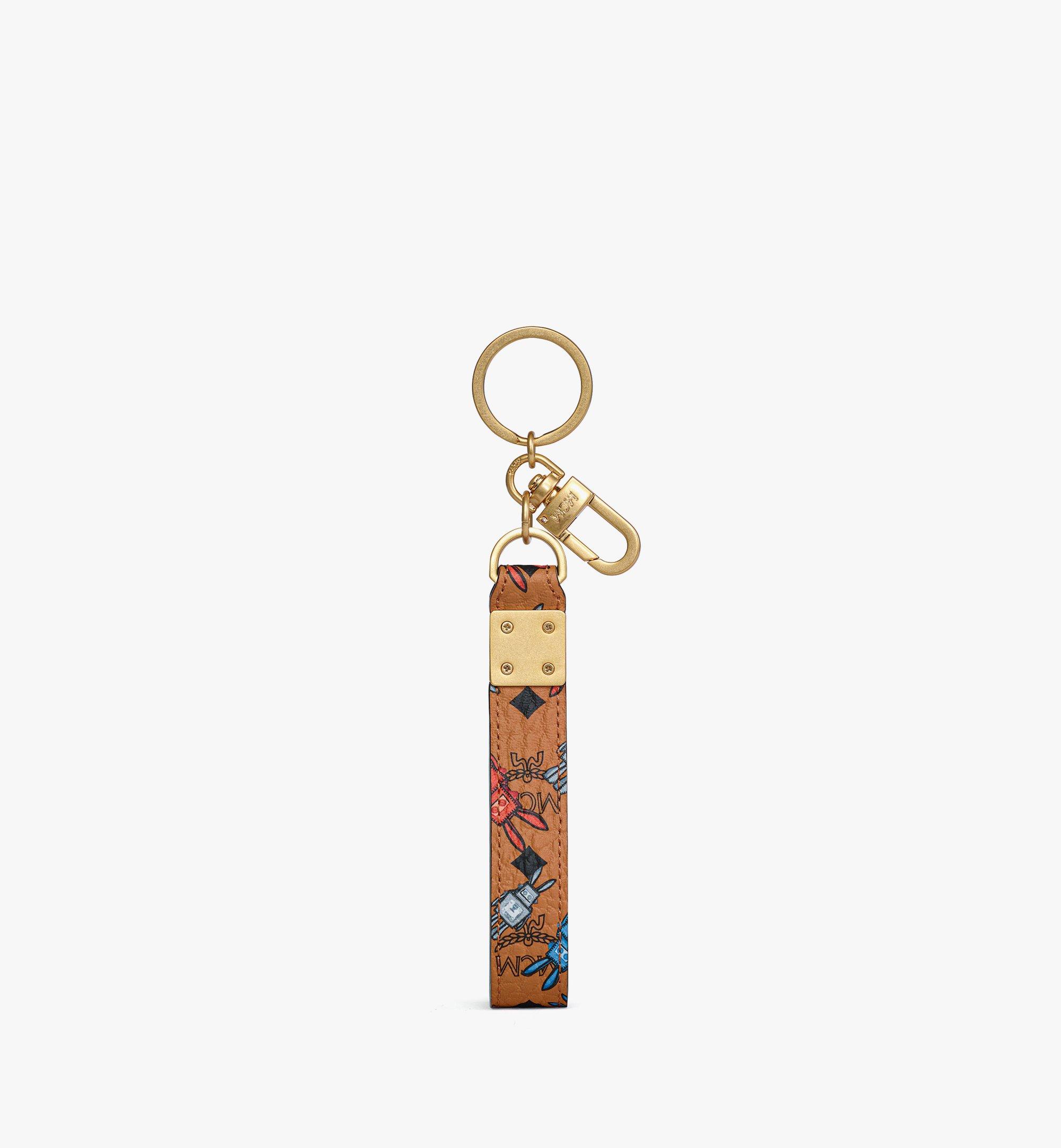 48 IT Aren Key Holder in Rabot Visetos Cognac | MCM ®CN